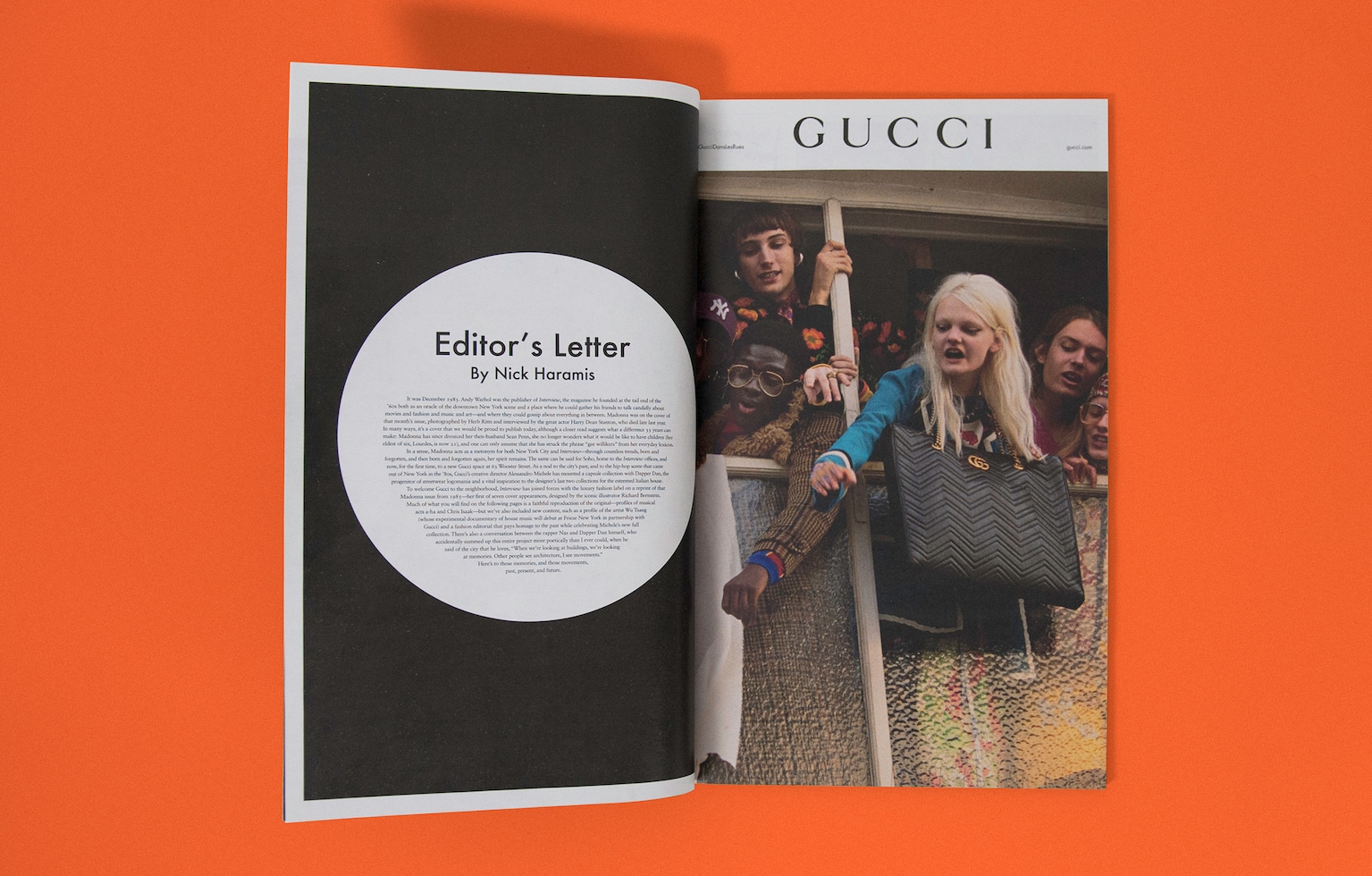 Interview Magazine celebrates Gucci Wooster with a reprint of the ...
