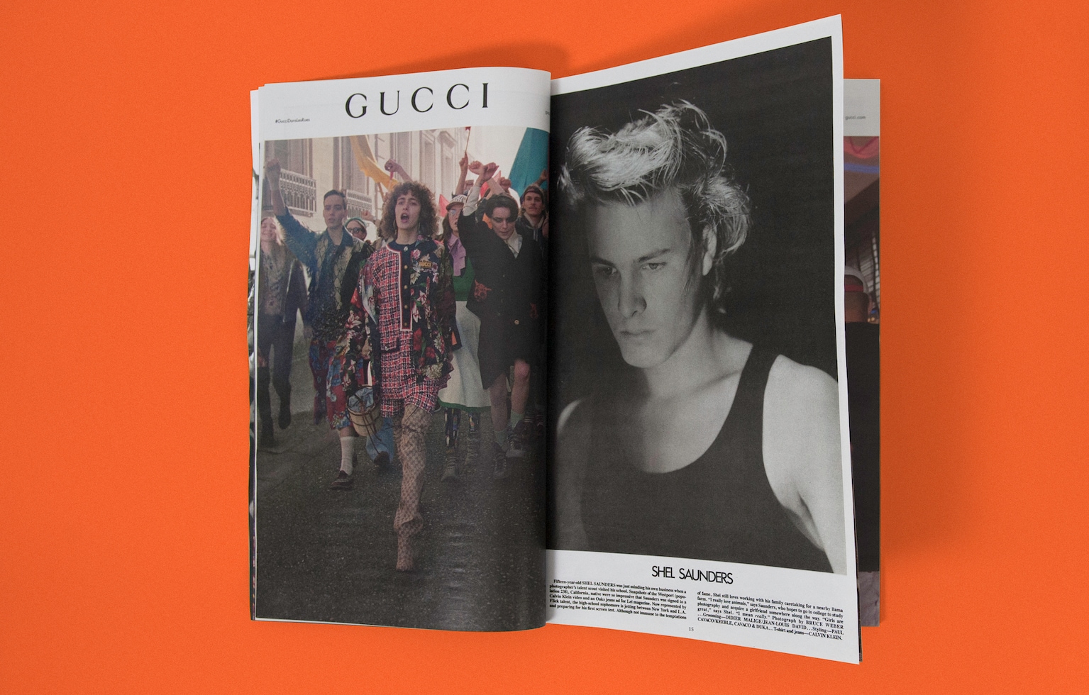 Interview Magazine celebrates Gucci Wooster with a reprint of the ...