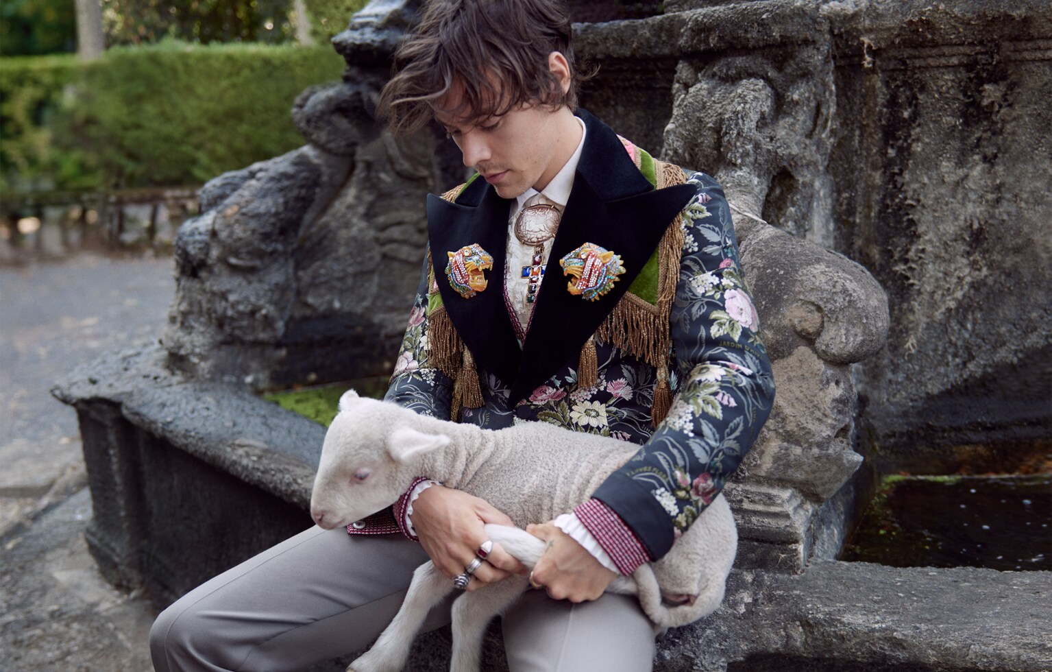 Harry Styles returns in a new Gucci Tailoring campaign shot in the ...