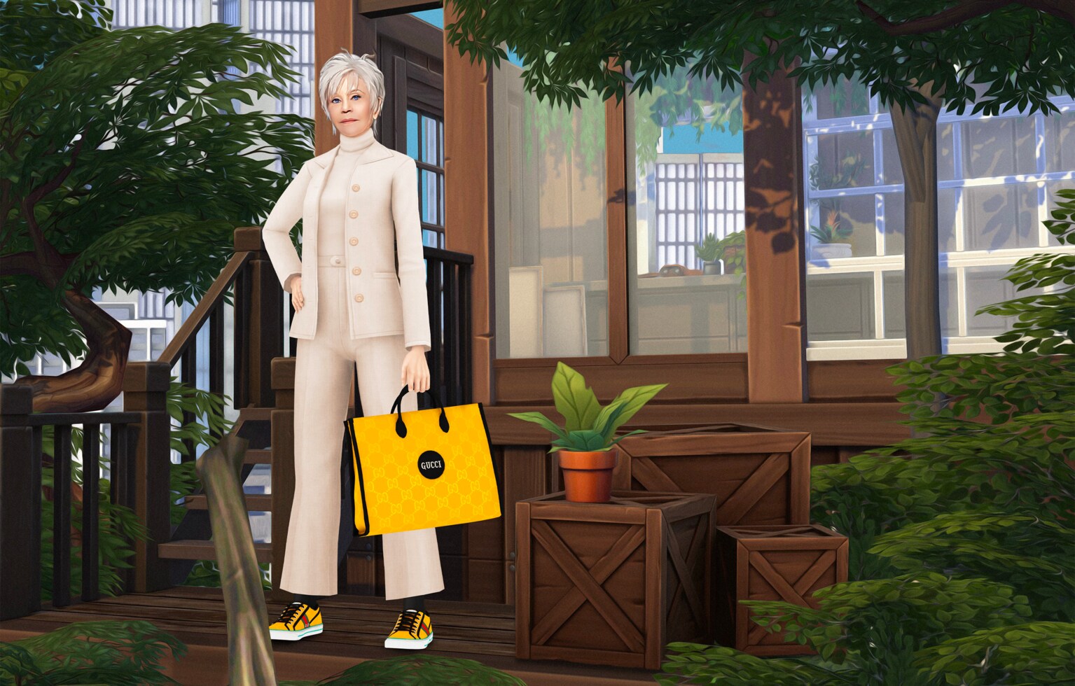 Gucci Off The Grid Custom Created Content Debuts in The Sims 4 Player ...