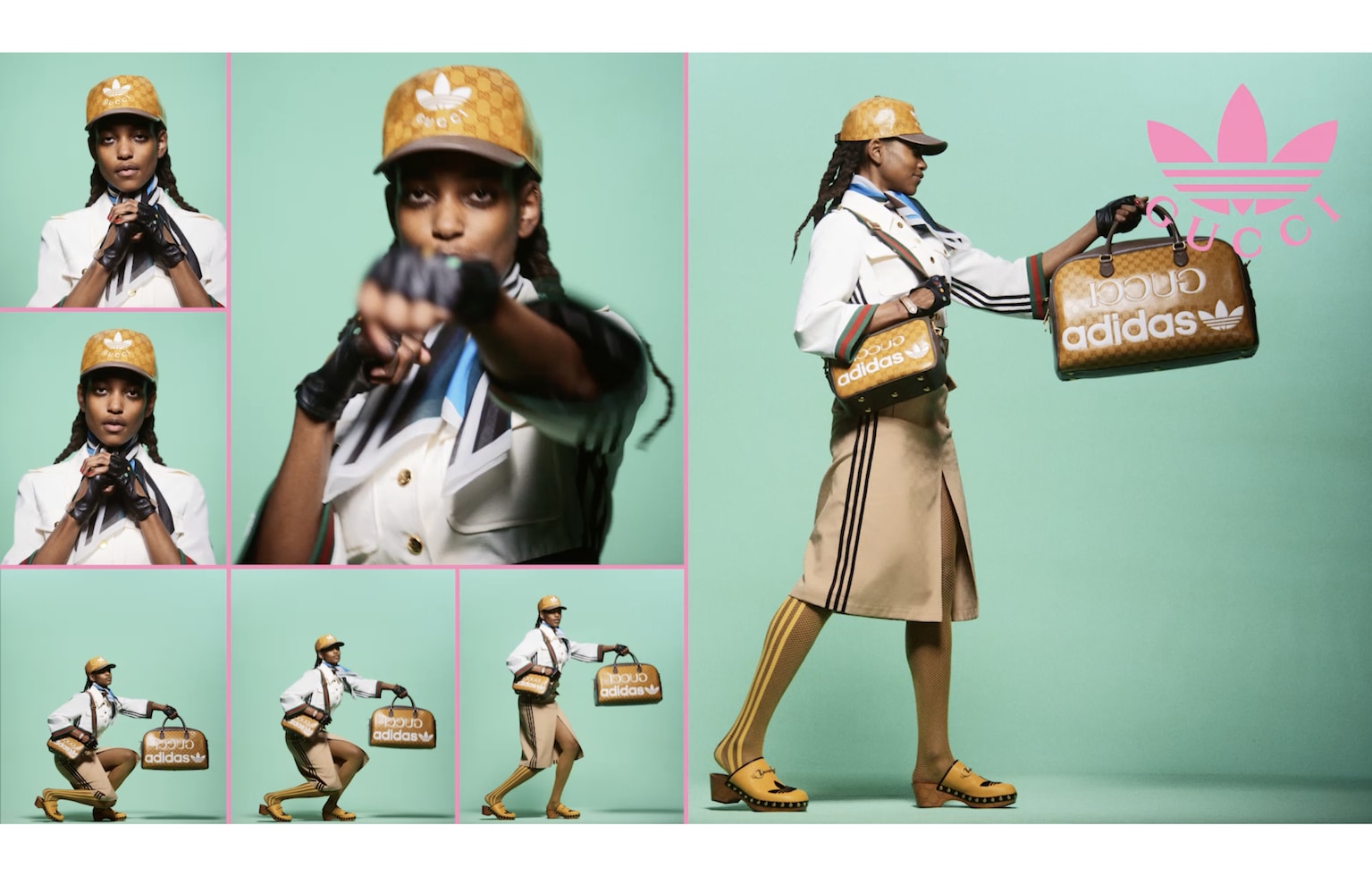 The adidas x Gucci capsule collection comes alive in a kinetic campaign ...