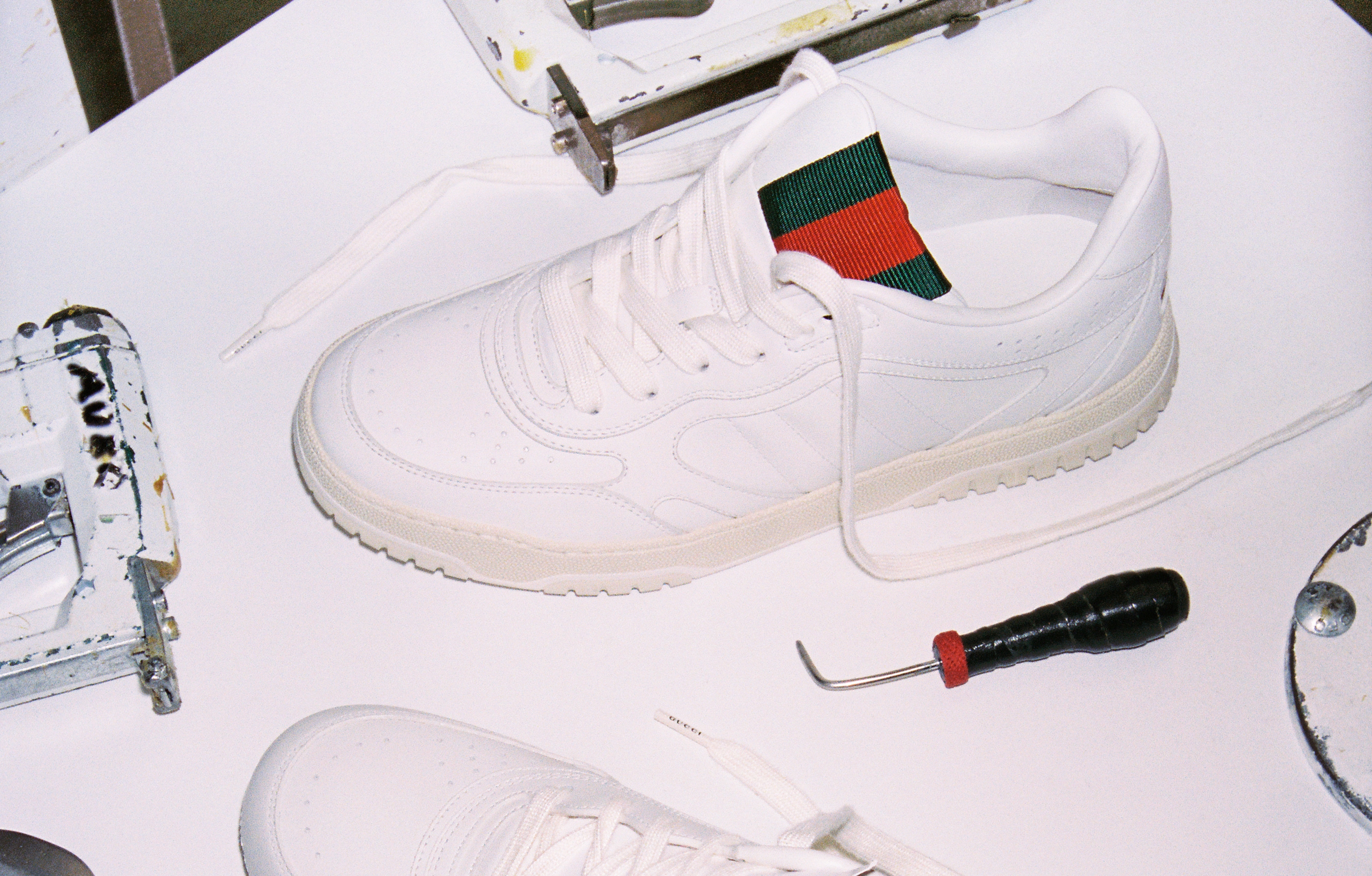 Crafting the Gucci Re-Web, the first sneaker designed by Sabato De ...