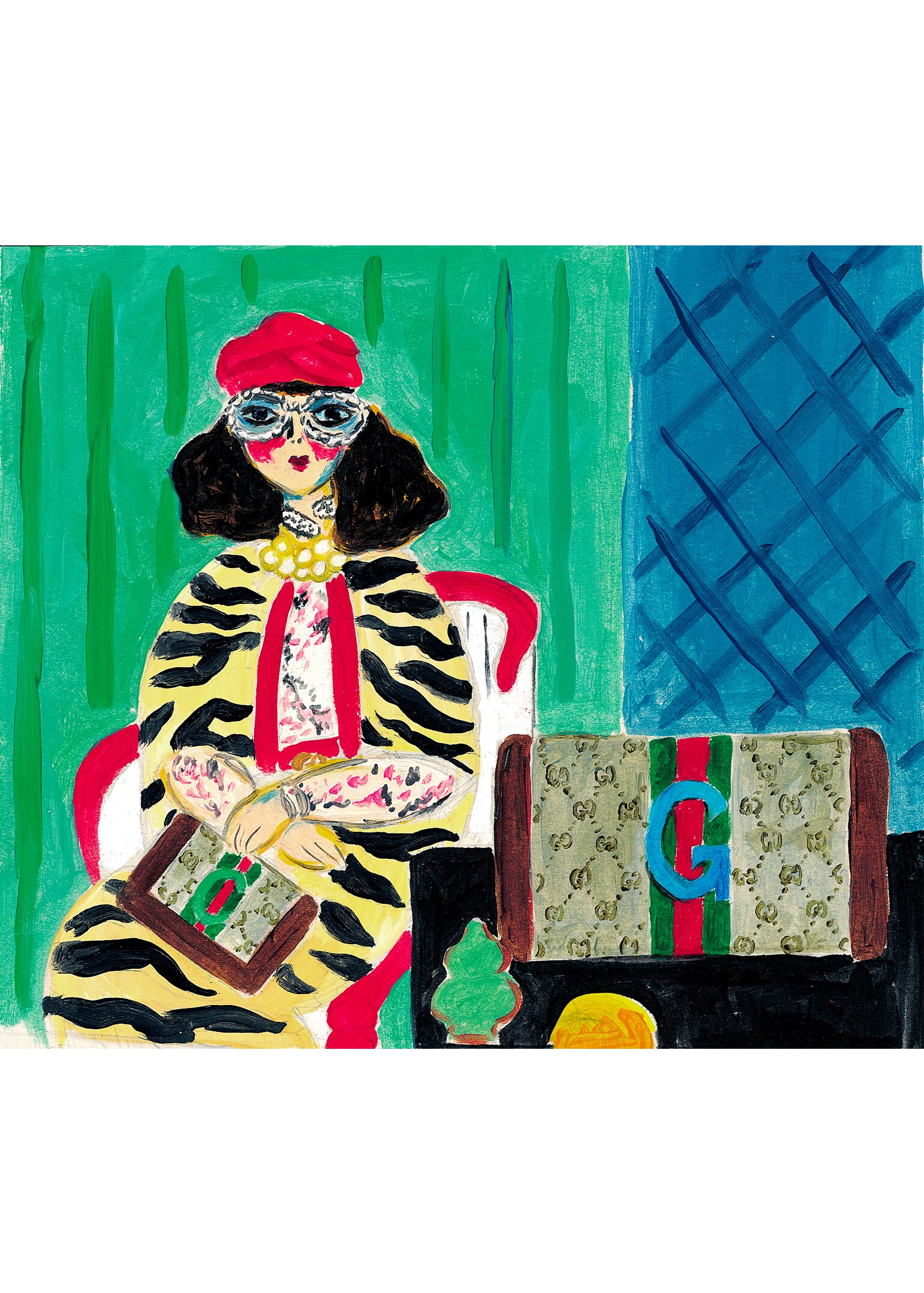 Six artists capture the new Gucci DIY customizable pieces in original ...