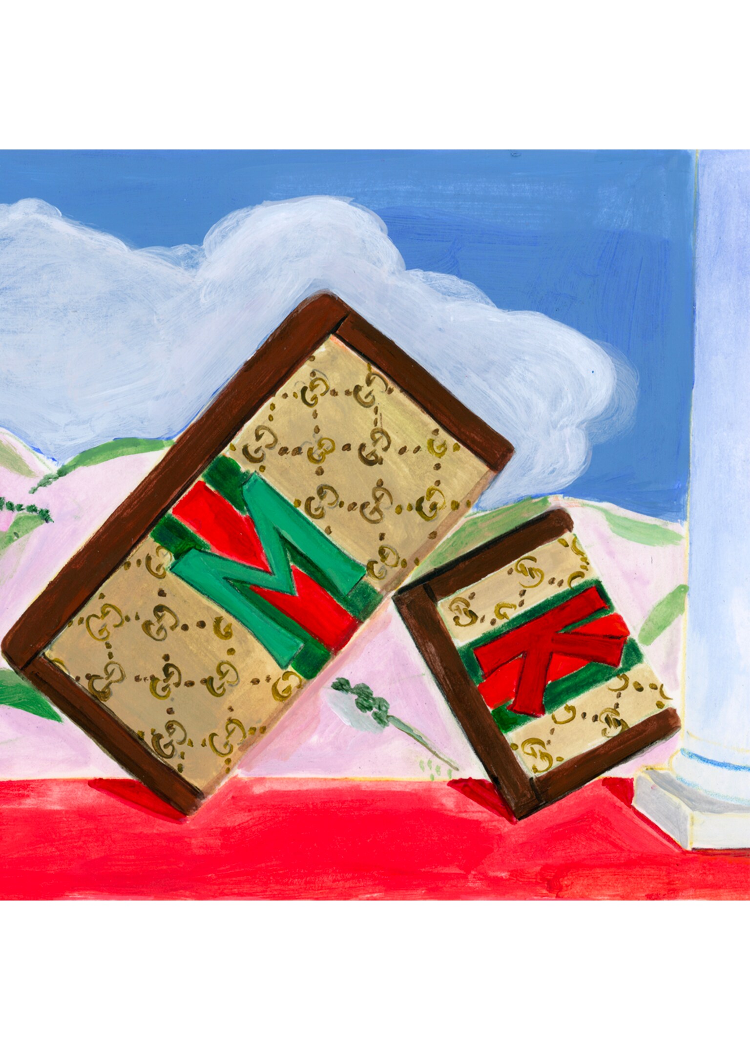 Six artists capture the new Gucci DIY customizable pieces in original ...