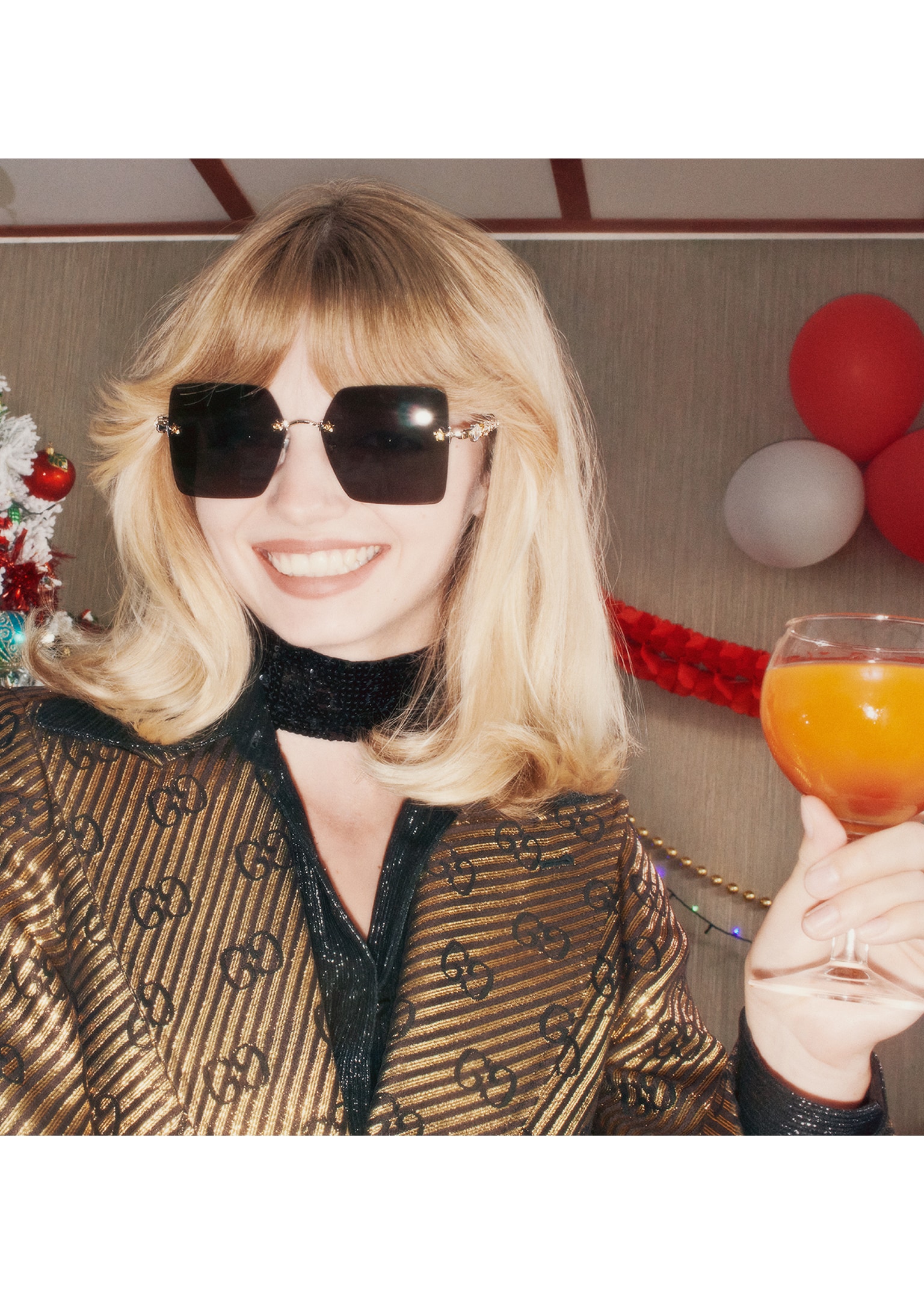 Channeling the retro vibe of holiday office parties in the 90s with the ...