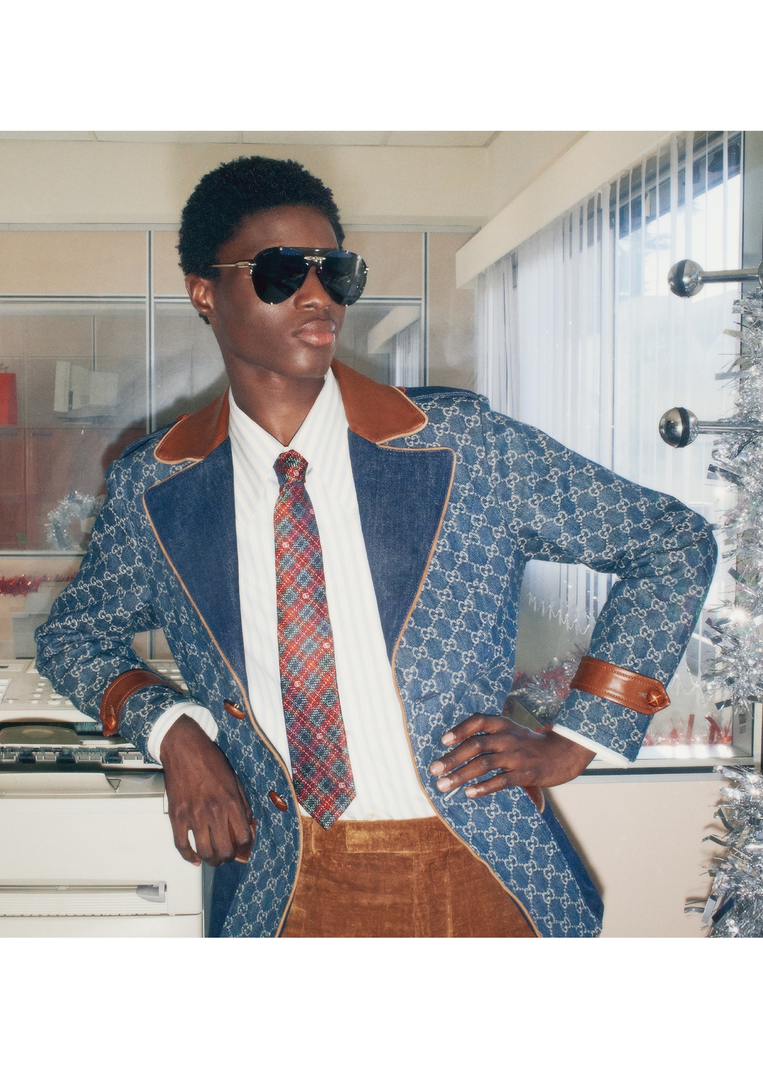 Channeling the retro vibe of holiday office parties in the 90s with the ...