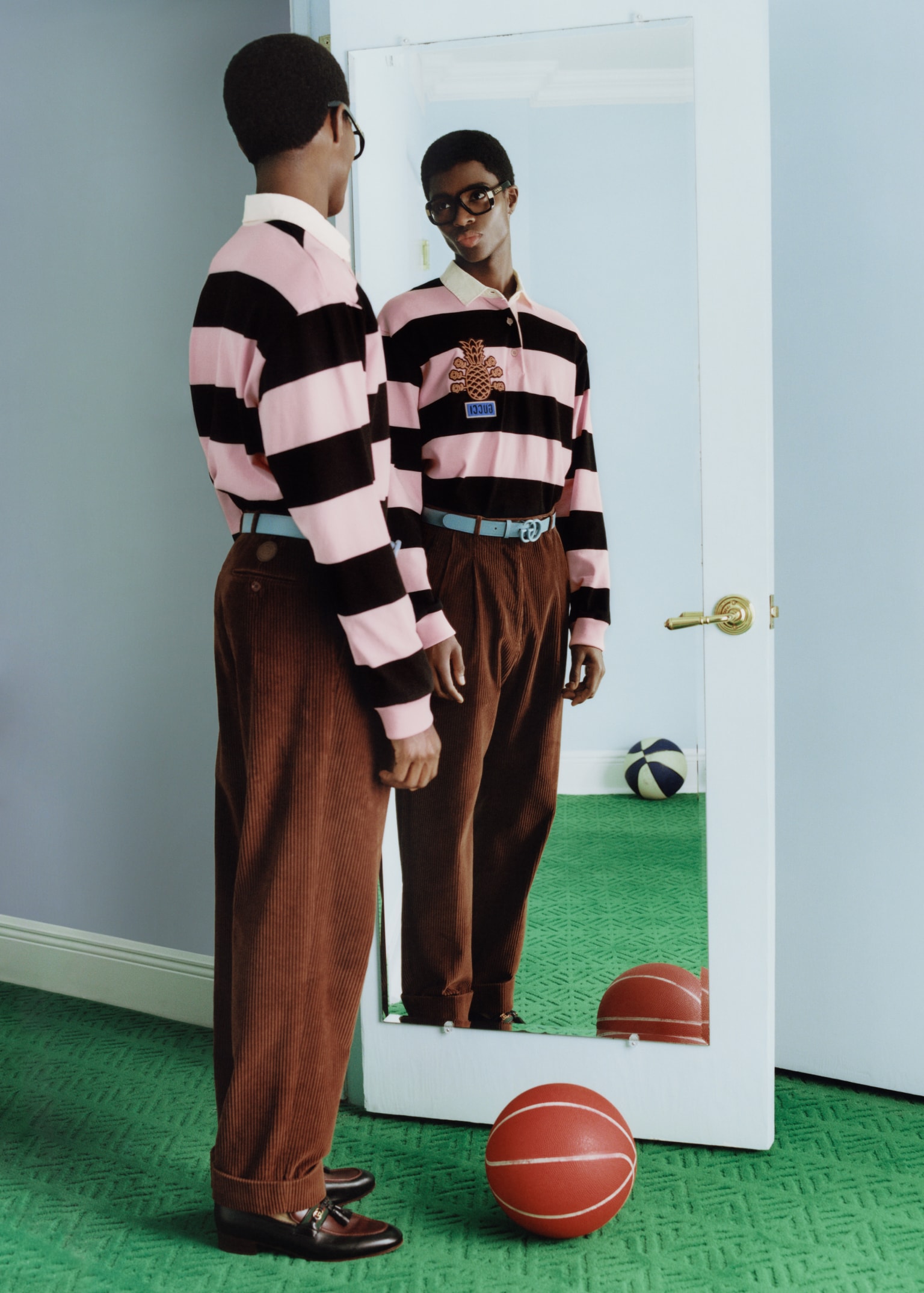 Palm trees and pristine pools set the scene for the new menswear ...