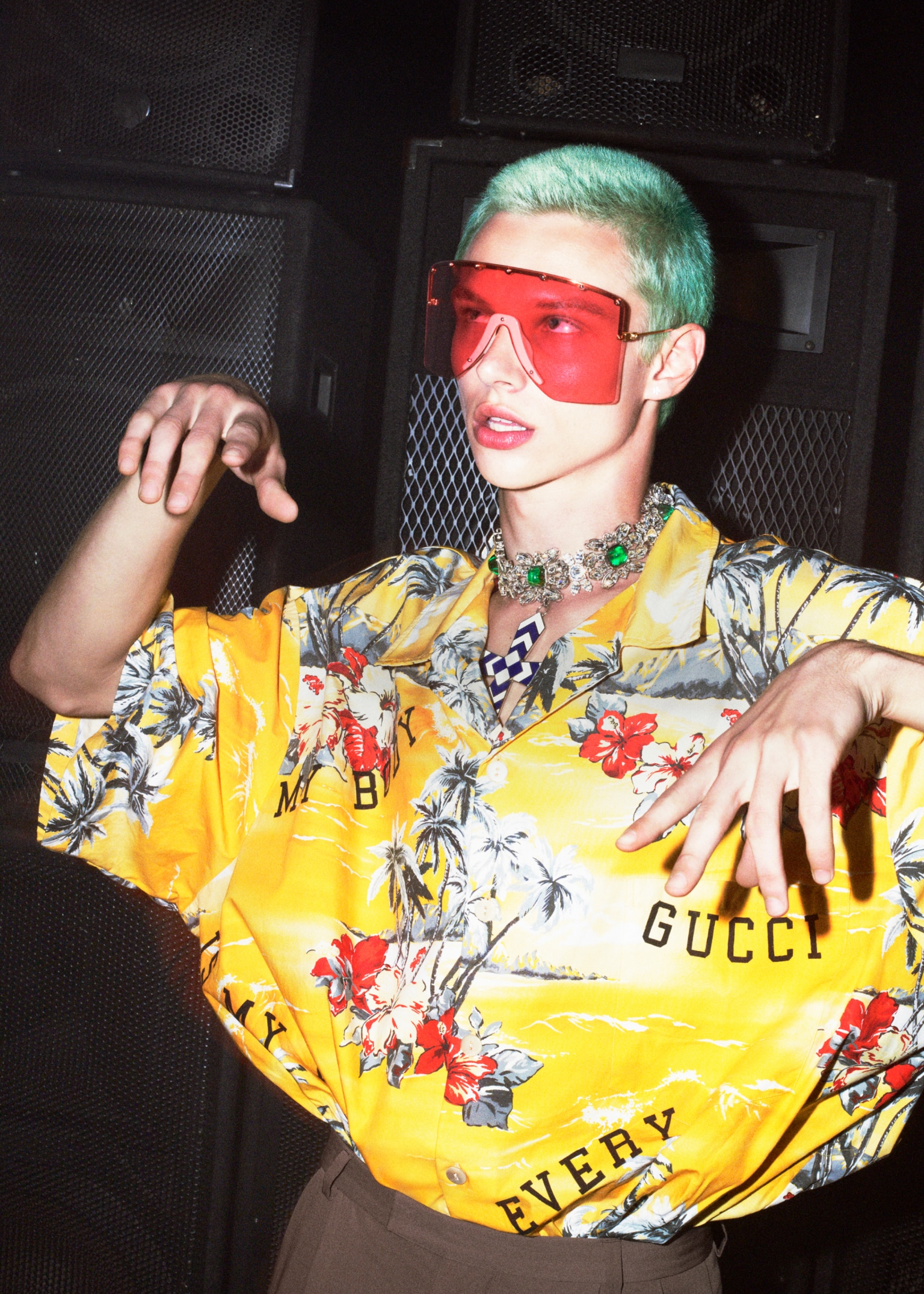 The chiaroscuro of a club reveals the new Gucci Love Parade campaign ...