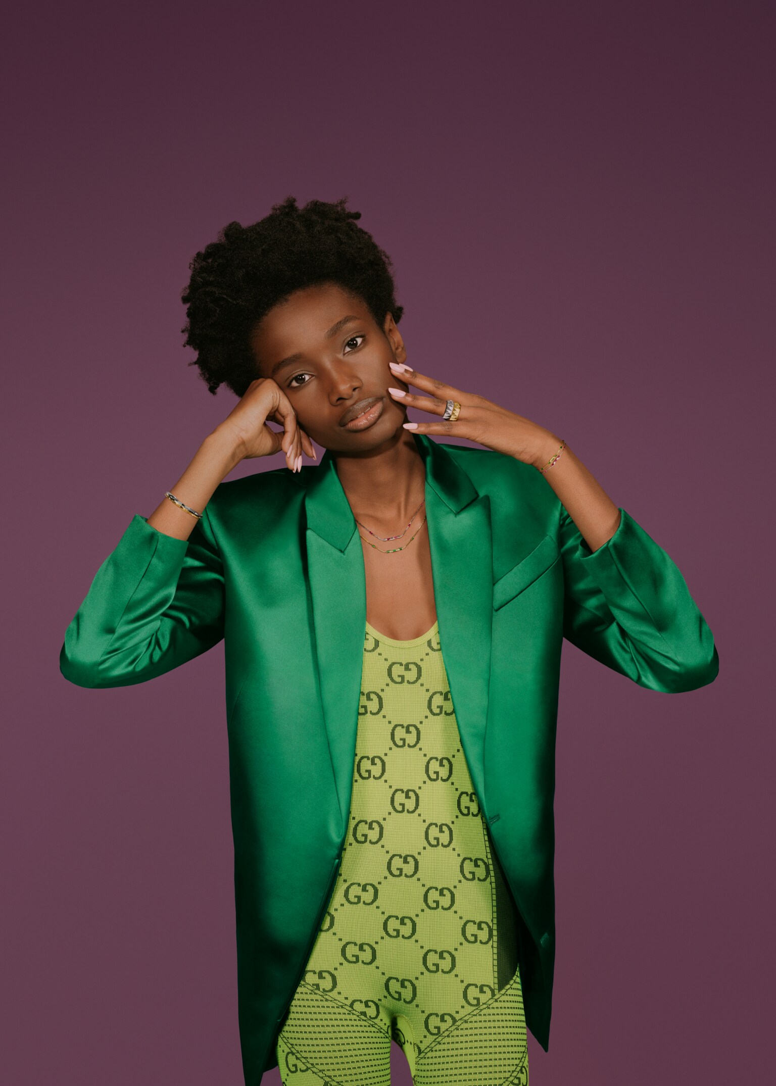 To present the Gucci Link to Love collection, bold portraits highlight ...