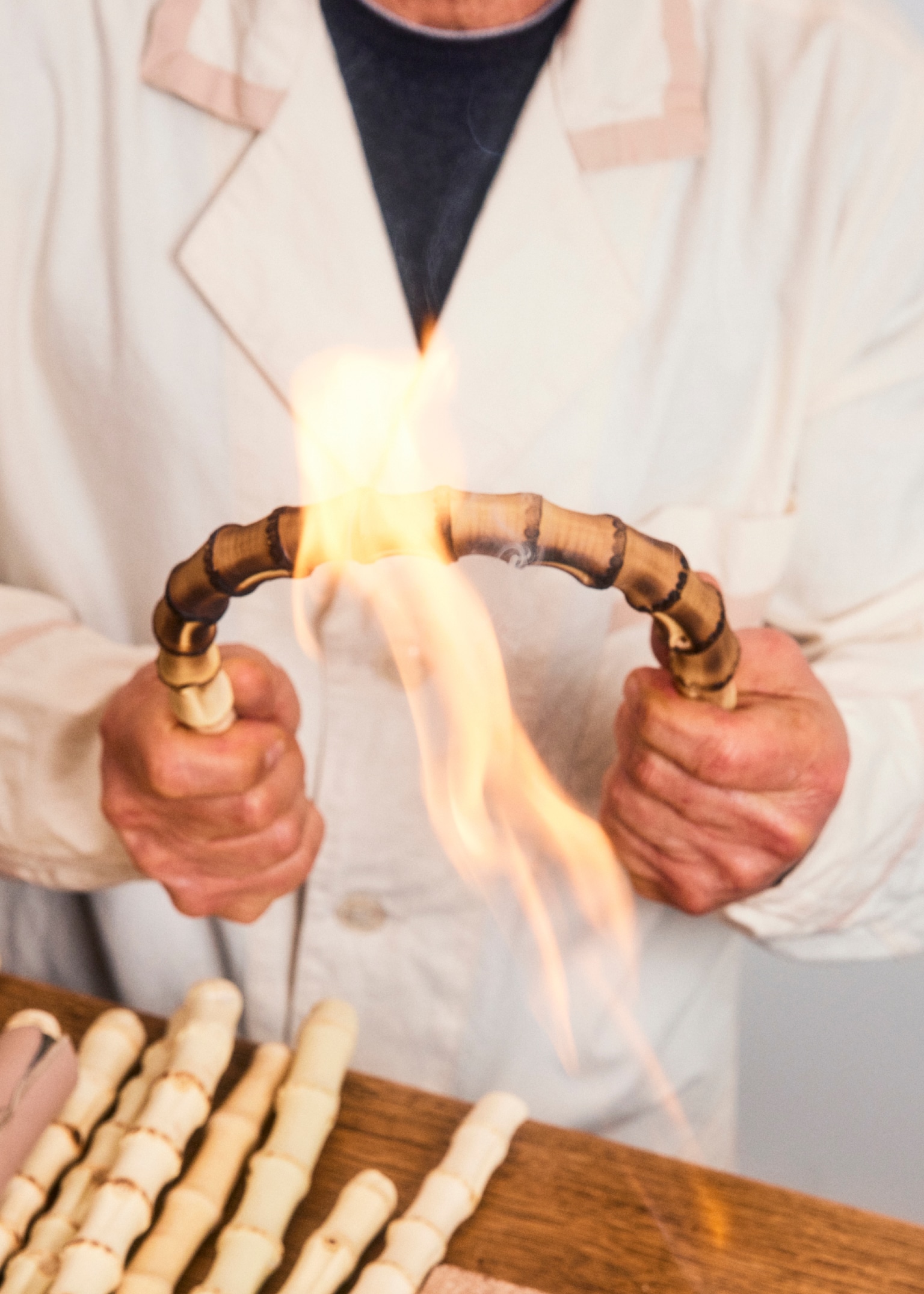 An instant emblem forged by a flame, the Gucci Bamboo 1947 marks the ...