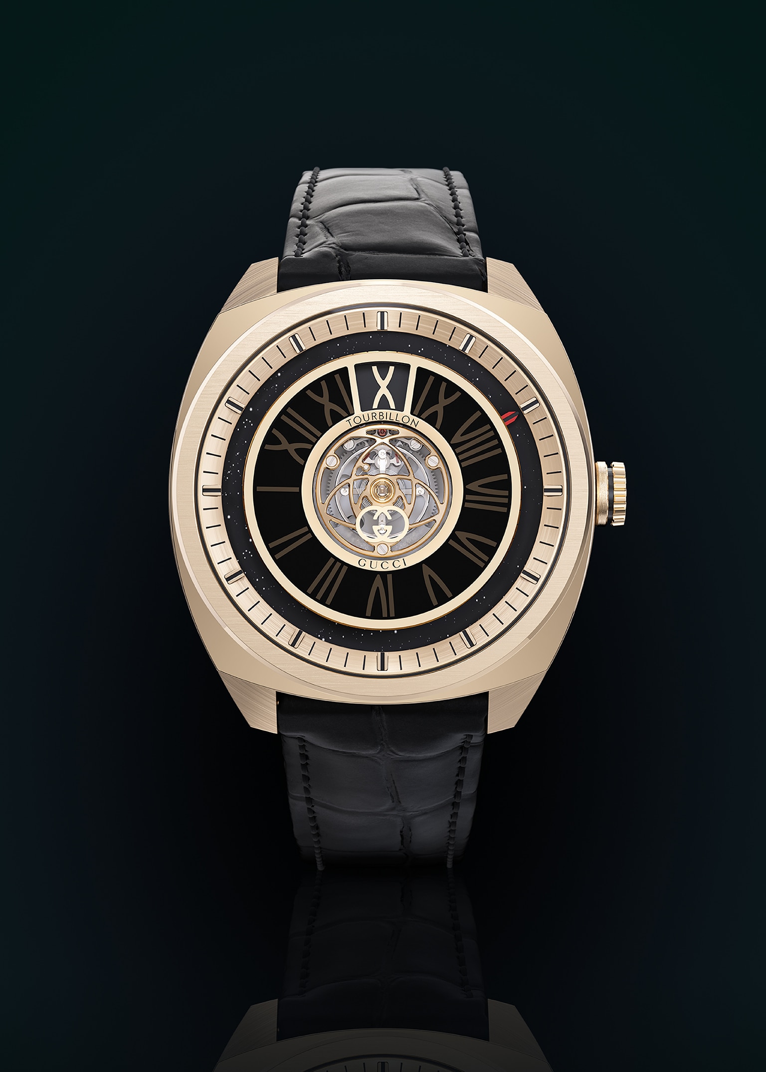 古驰高级制表以自然韵律和美感为灵感，推出复杂高级装置，开启全新篇章。