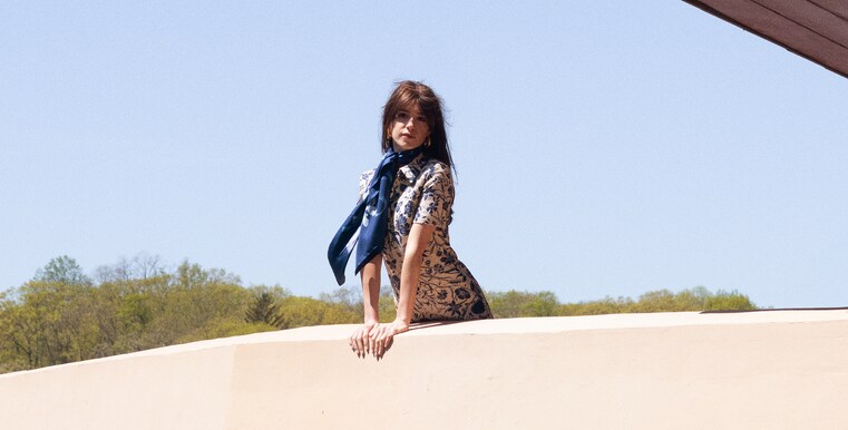 Daisy Edgar-Jones is captured in the Gucci Lido collection as part of a visual story by W ...