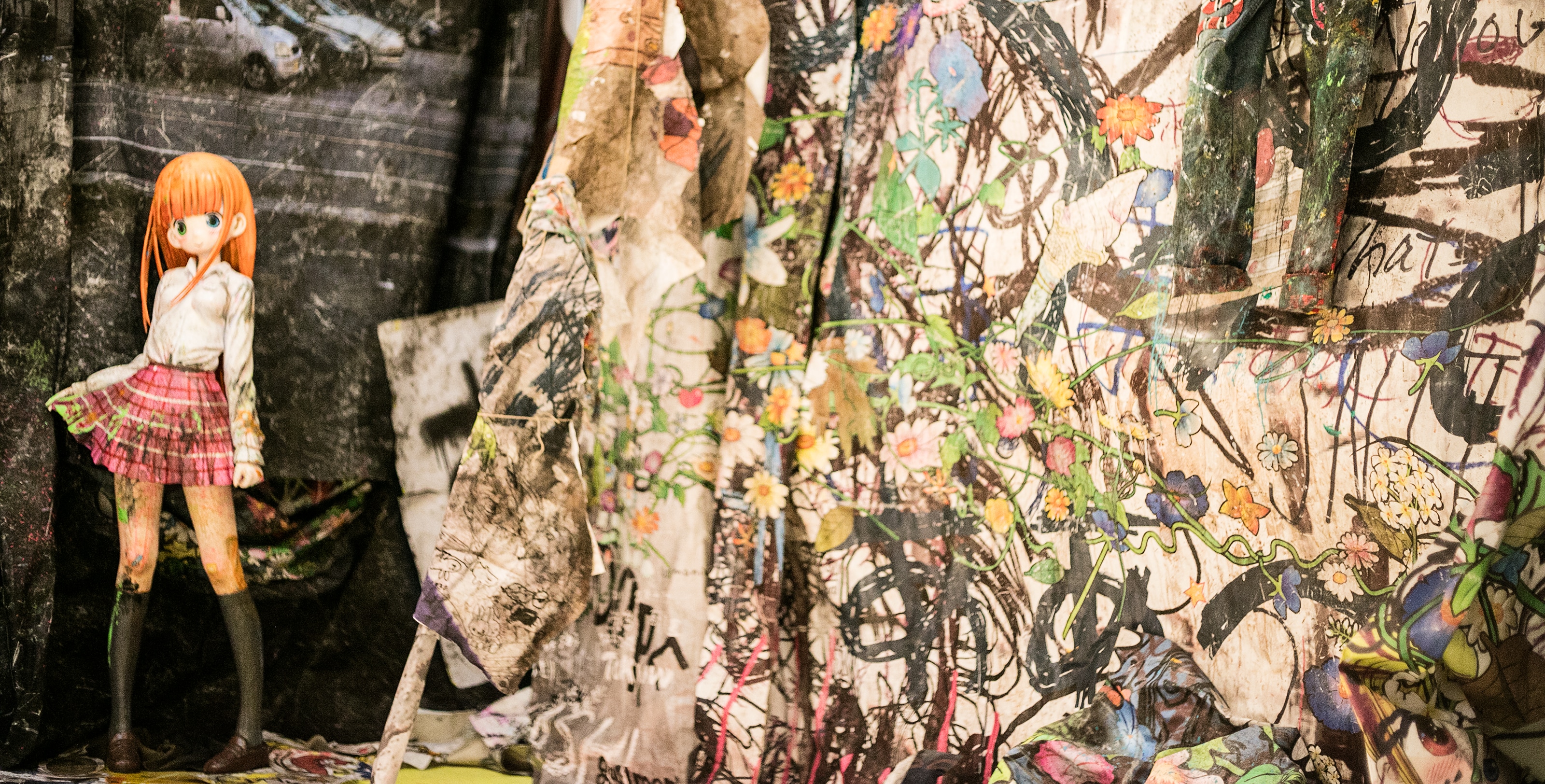 An installation for digital project Gucci 4 Rooms by Mr. featuring his ...