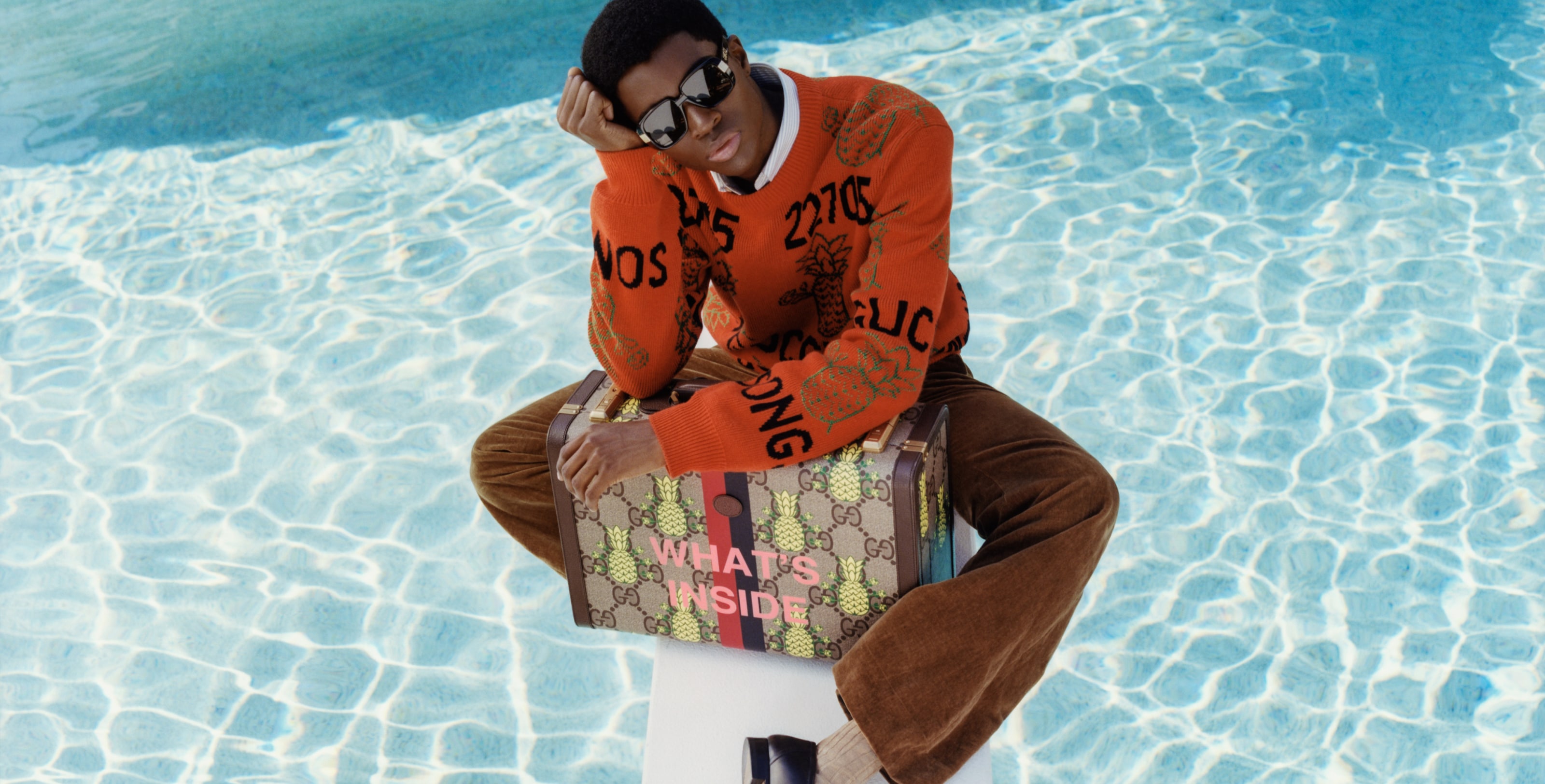 Palm trees and pristine pools set the scene for the new menswear ...