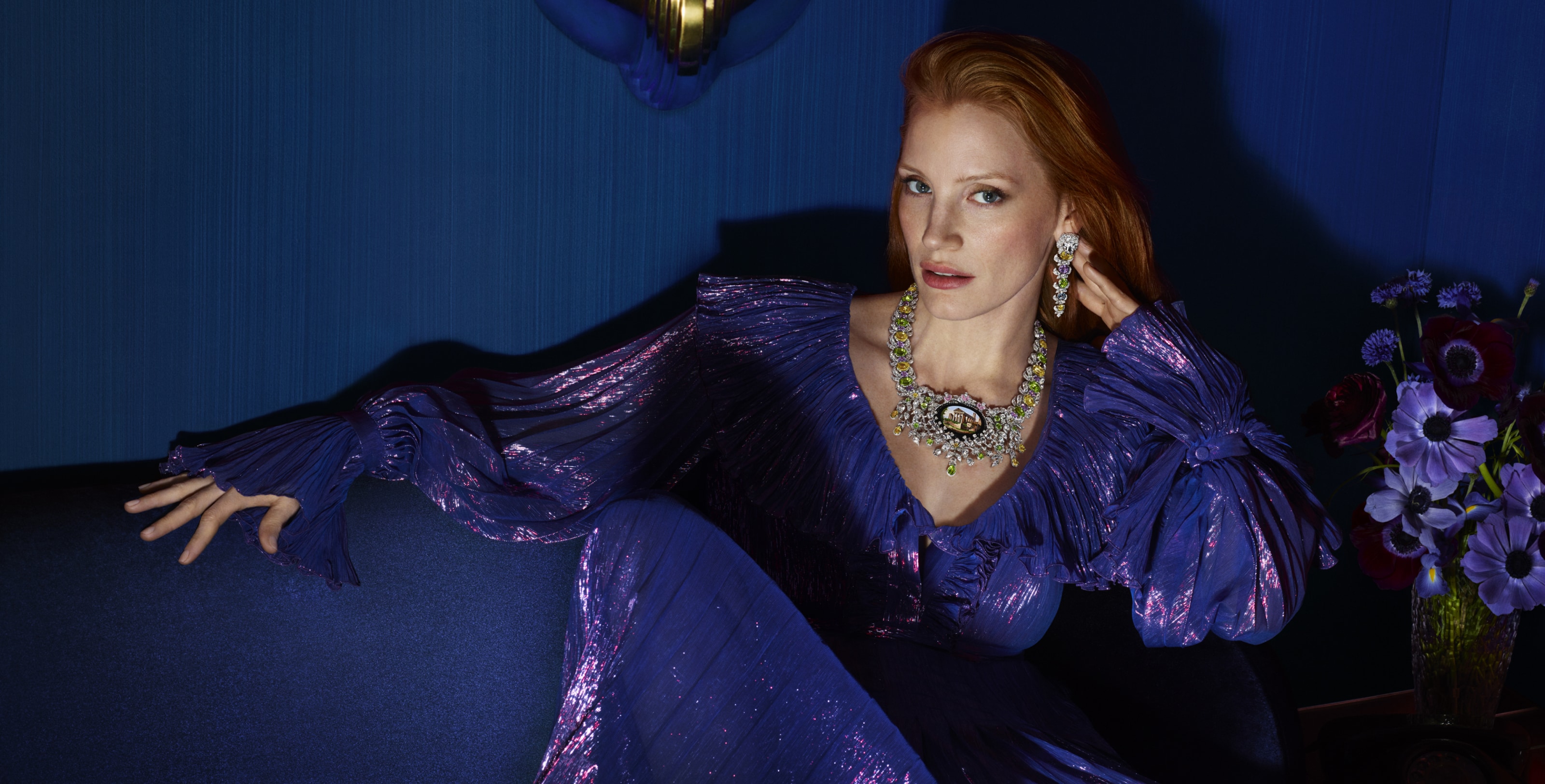 Jessica Chastain stars in the third Hortus Deliciarum High Jewelry ...