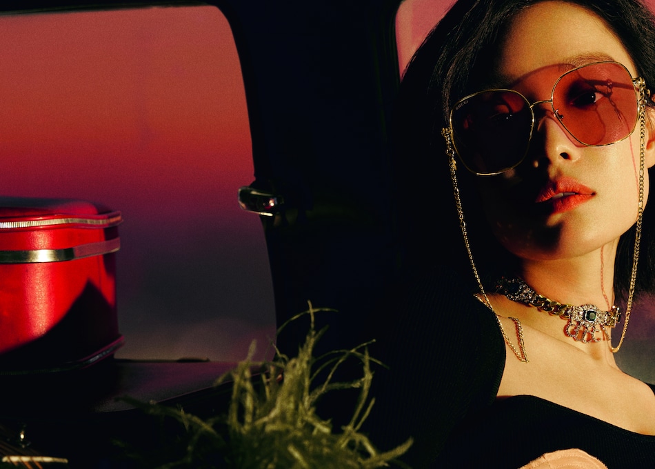 To present the Gucci Link to Love collection, bold portraits highlight ...