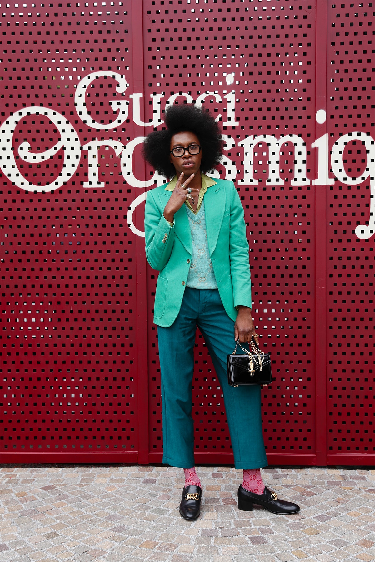 A gallery of guests attending the Spring Summer 2020 show in Milan ...