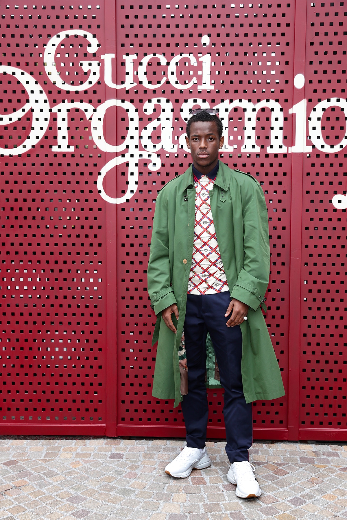 A gallery of guests attending the Spring Summer 2020 show in Milan ...