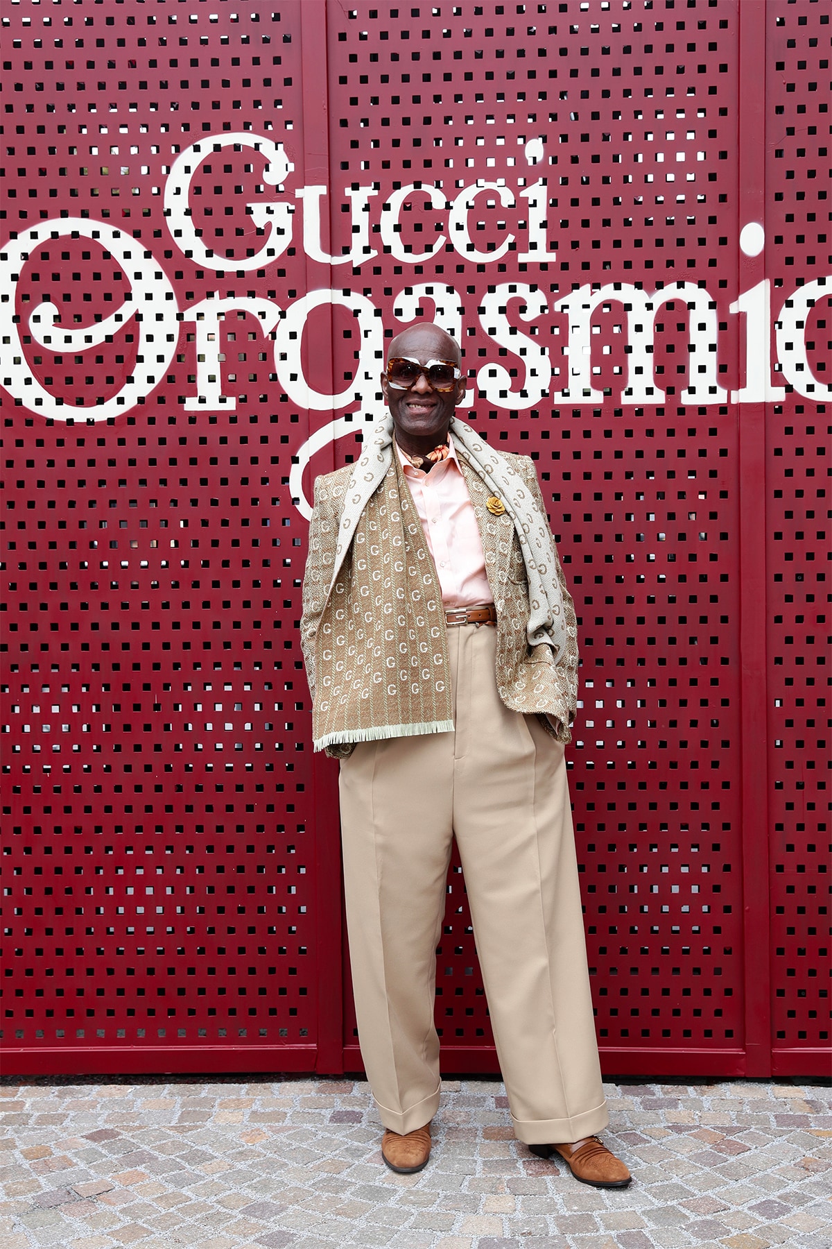 A gallery of guests attending the Spring Summer 2020 show in Milan ...