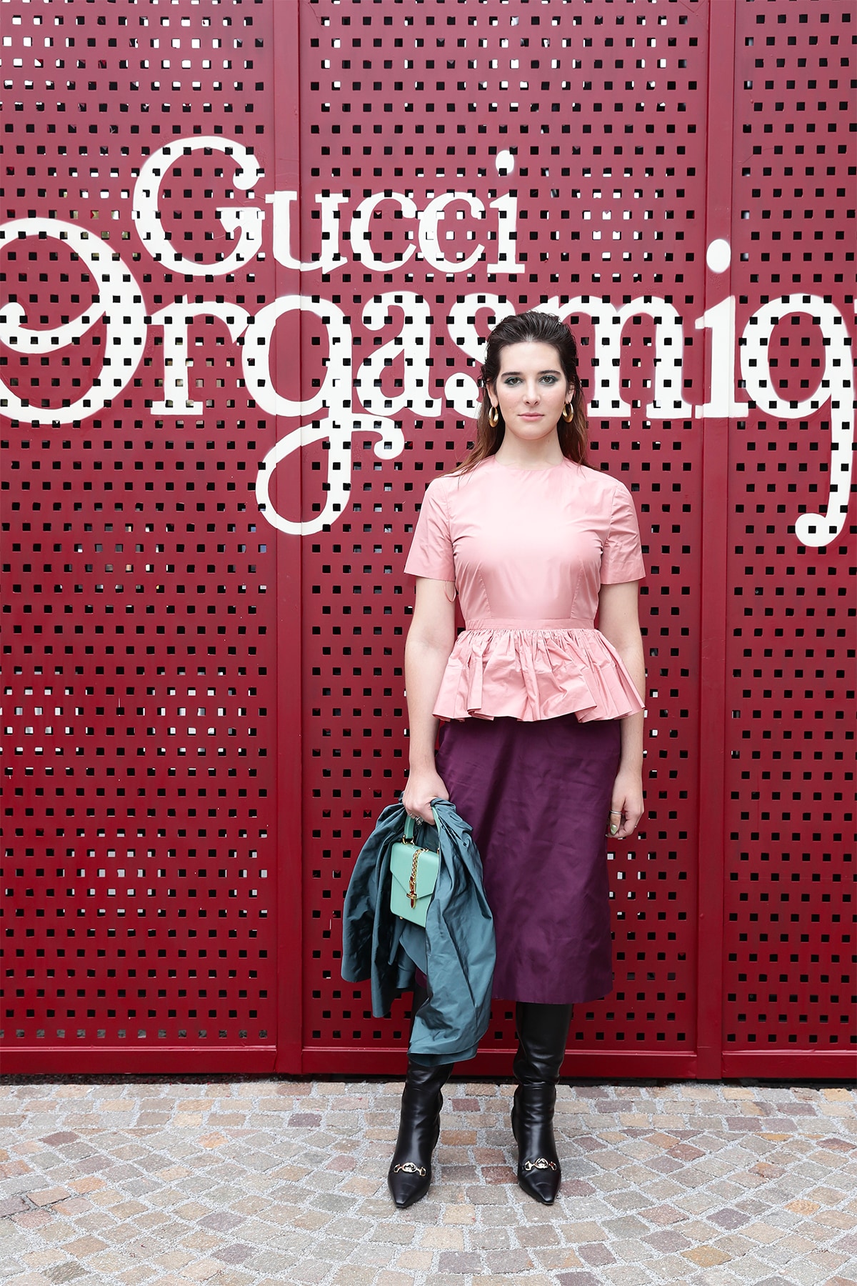 A gallery of guests attending the Spring Summer 2020 show in Milan ...