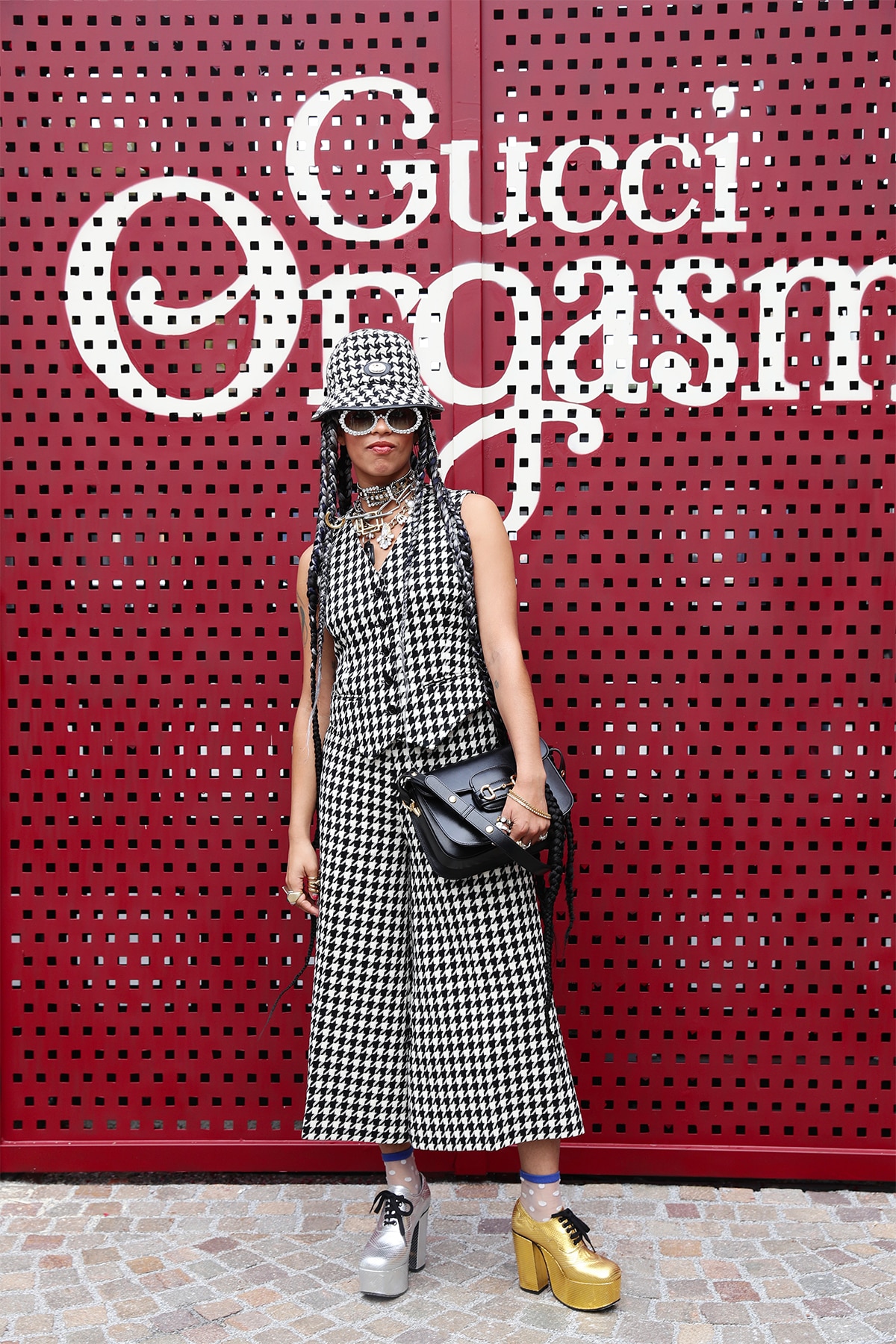 A gallery of guests attending the Spring Summer 2020 show in Milan ...