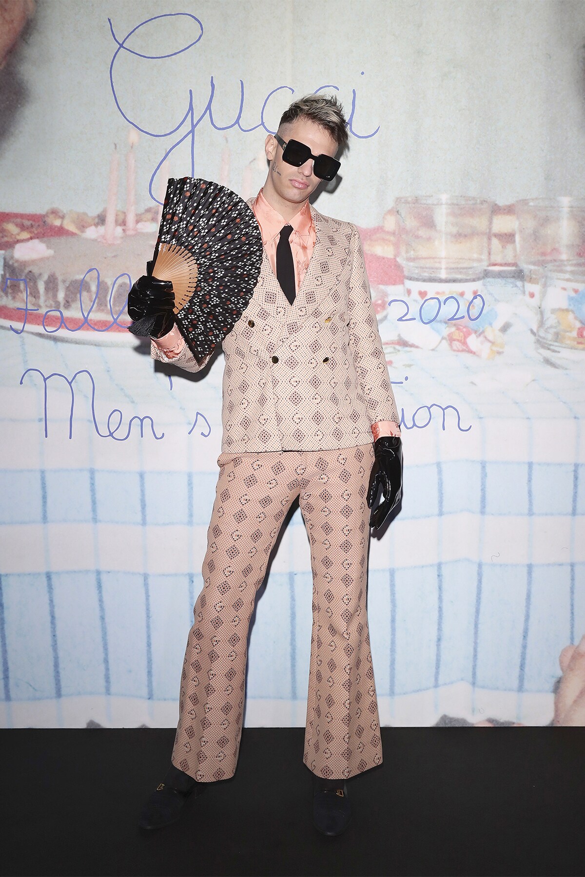 A gallery of guests attending the Fall Winter 2020 show in Milan ...