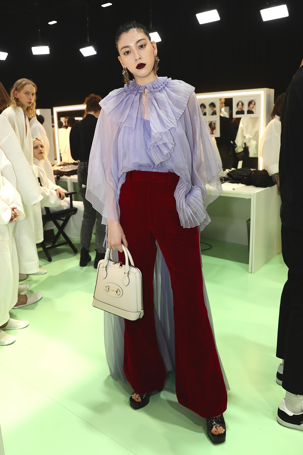 The guests’ lineup attending the Fall Winter 2020 Women’s show in Milan ...