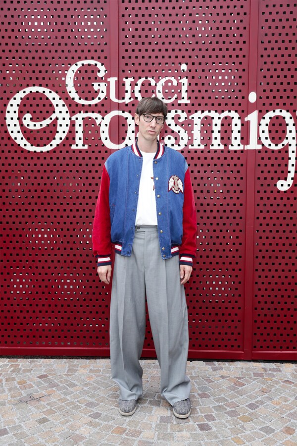 A gallery of guests attending the Spring Summer 2020 show in Milan ...