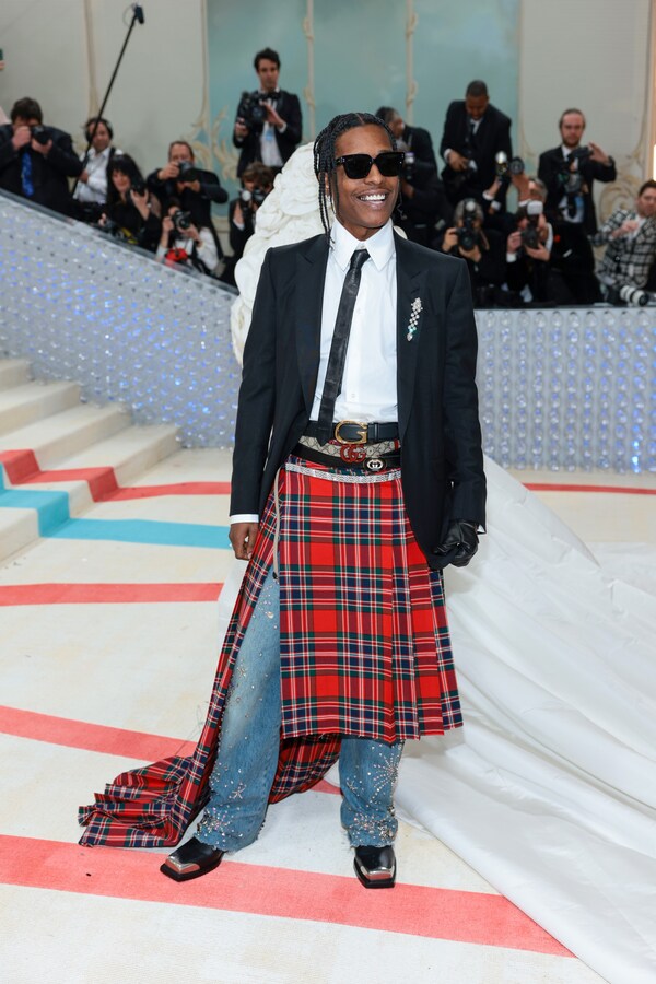 Guests wearing Gucci at the 2023 Met Gala in New York. - Gucci Stories