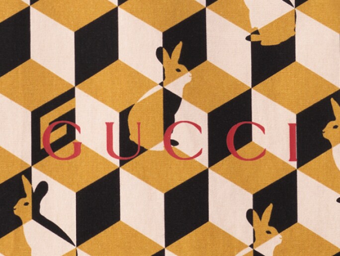 Hexagon sticky notes with Web and Horsebit in ivory and brown mini GG ...