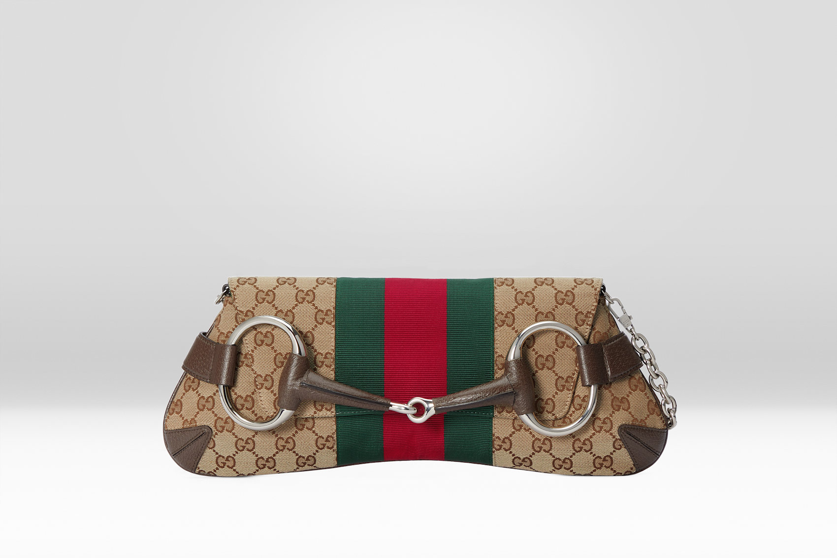 Sac à épaule Gucci Horsebit 1955 petite taille en cuir blanc | GUCCI® FR