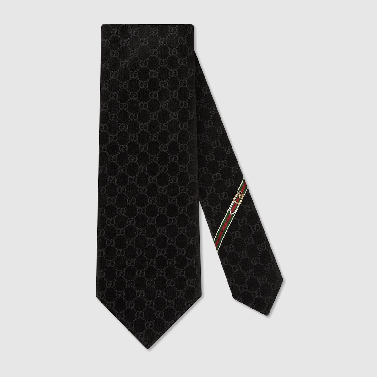Cravate au motif GG en noir | GUCCI® FR