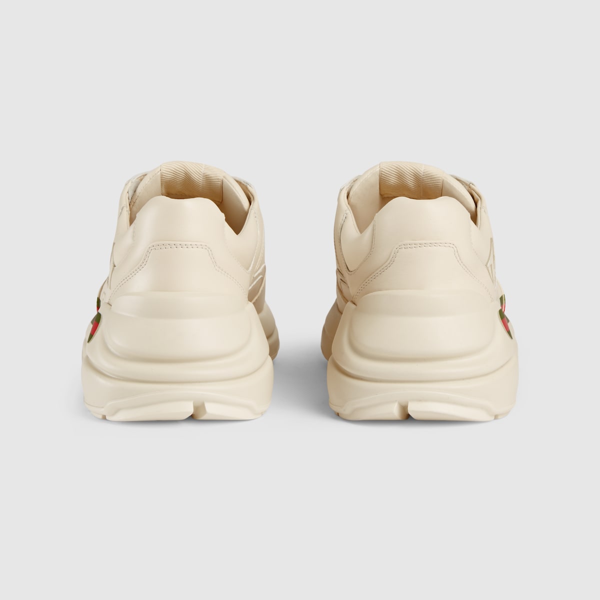 Women's Ivory Leather Rhyton Vintage Gucci Logo Sneaker | GUCCI® SA