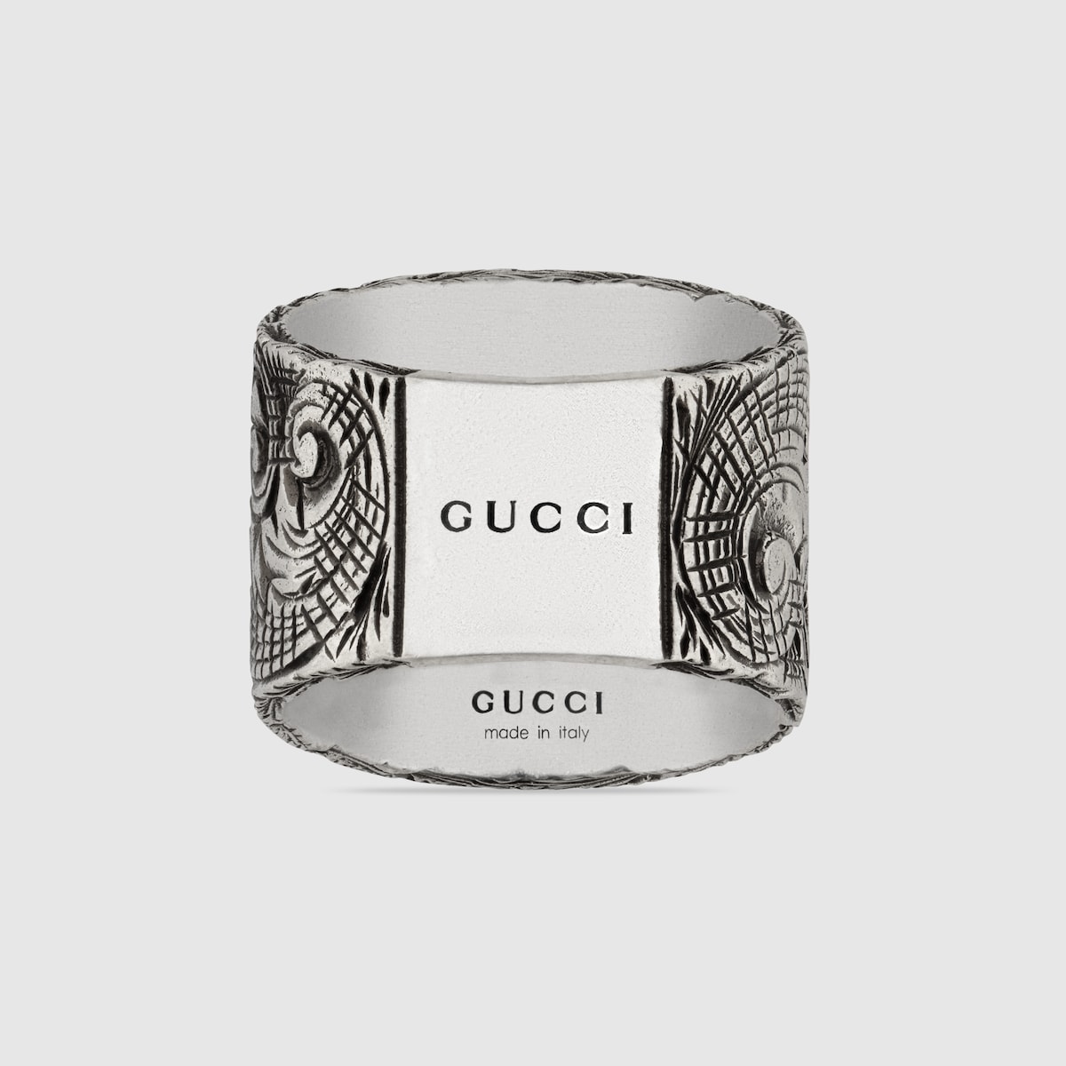 Anello Gucci con lettera in argento in argento 925 | GUCCI® Italia