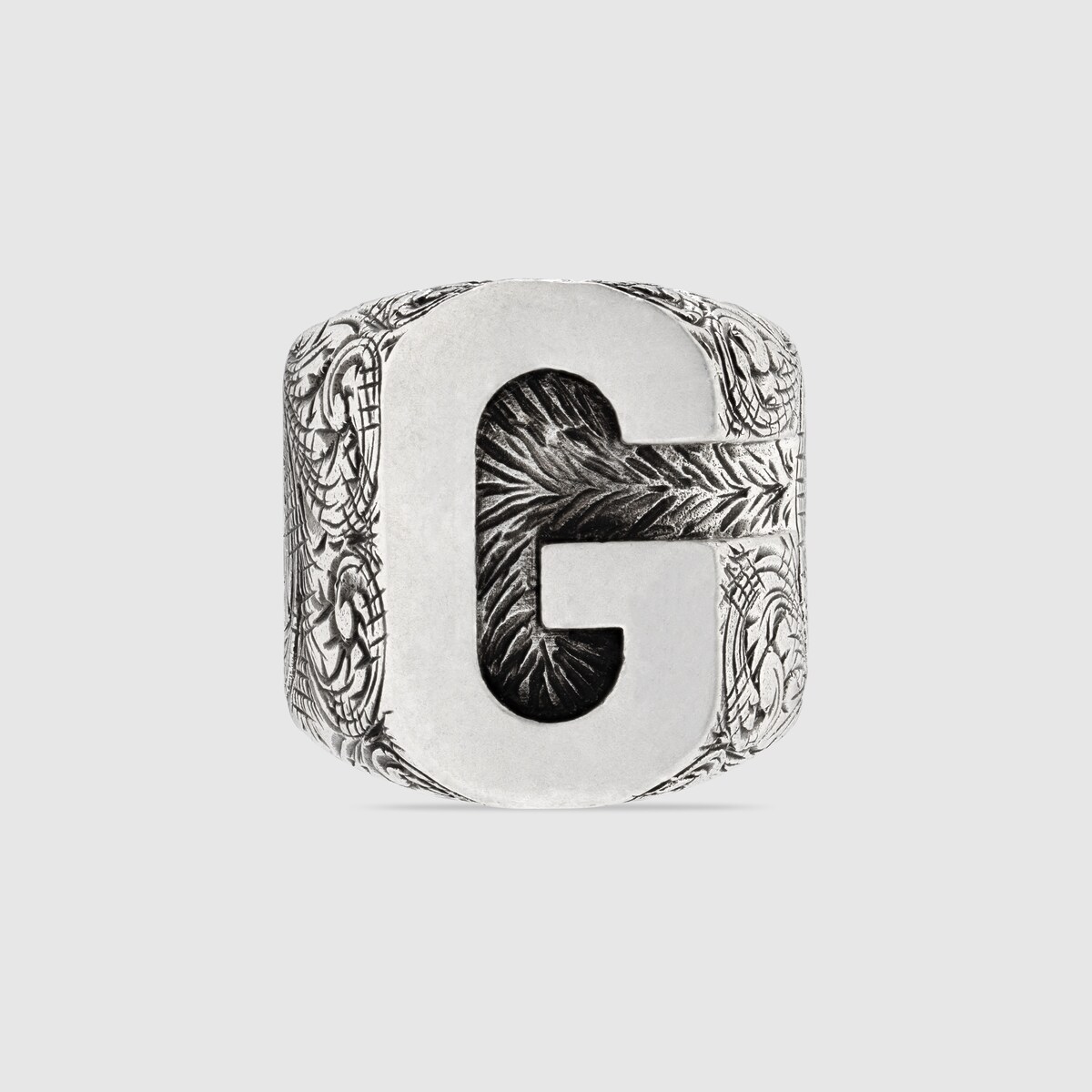Gucci Letters 'G' ring in silver in925 sterling silver | GUCCI® TH