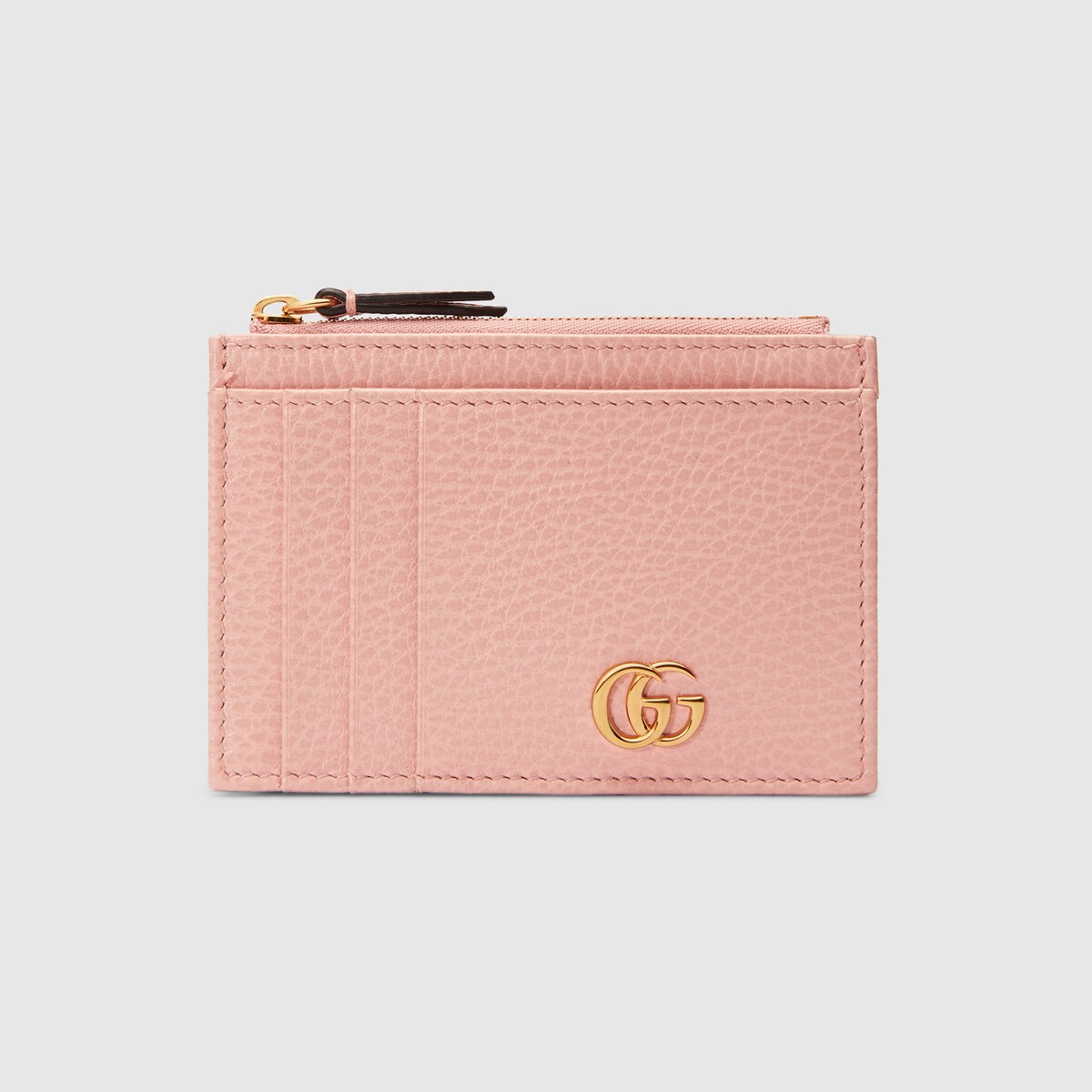 GG Marmont card case in light pink leather | GUCCI® Australia