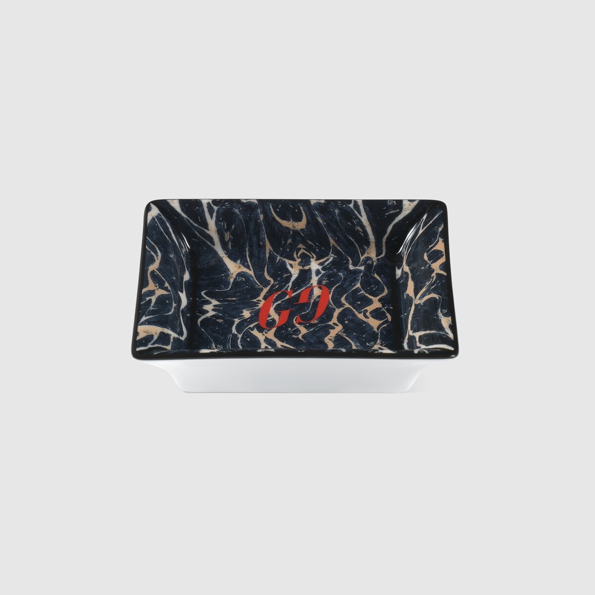 Gucci Marble Square Trinket Tray In Black Richard Ginori Porcelain ...