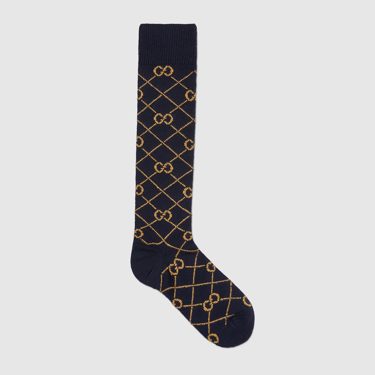 GG Wool Socks In Blue & Beige | GUCCI® Australia