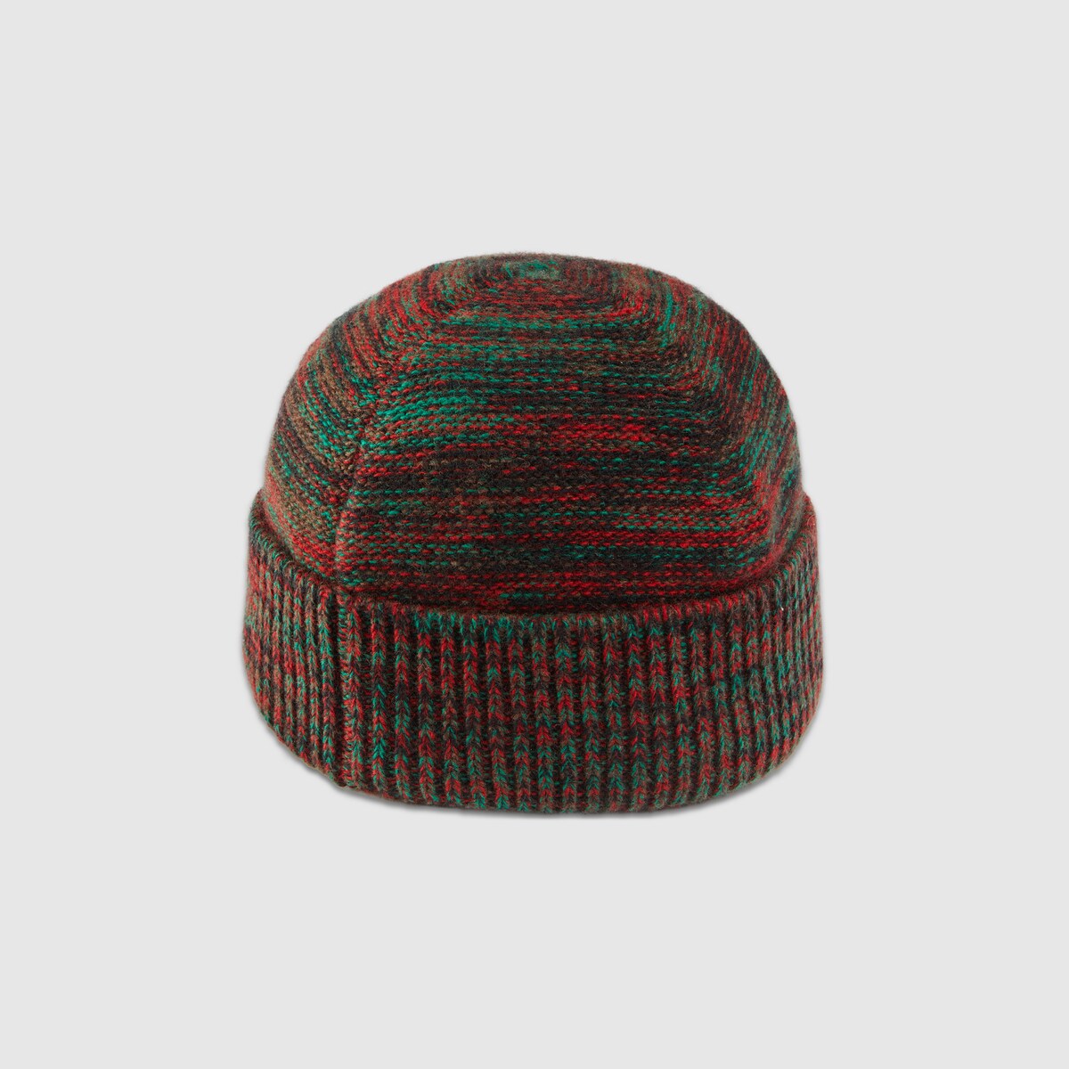 Wool Hat With Interlocking G In Green & Red | GUCCI® Australia