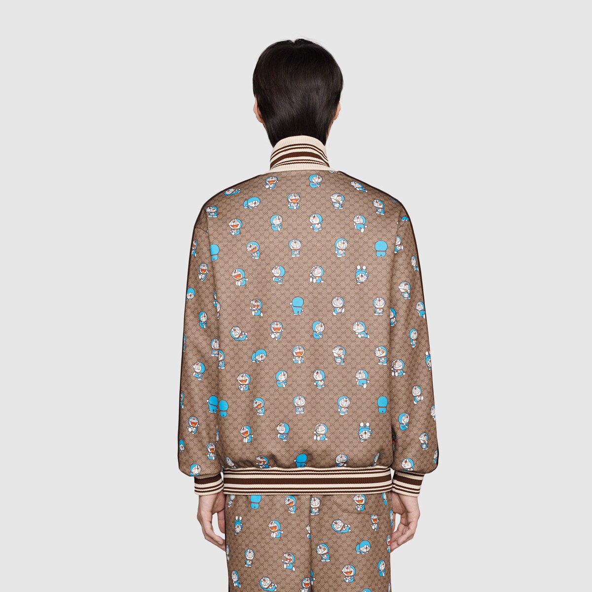 Beige Doraemon x Gucci GG zip-up jacket | GUCCI® US