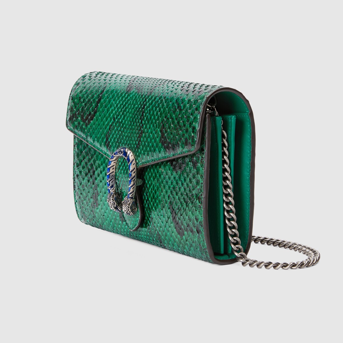 Dionysus python mini chain bag in emerald green | GUCCI® 香港