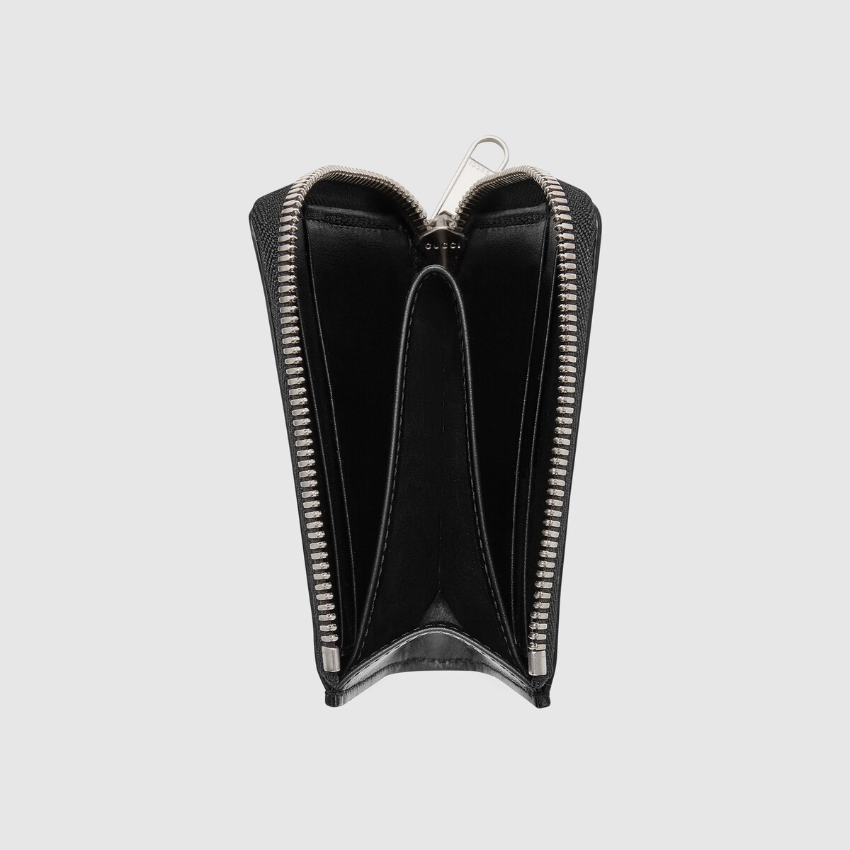 GG embossed mini wallet in black leather | GUCCI® NZ