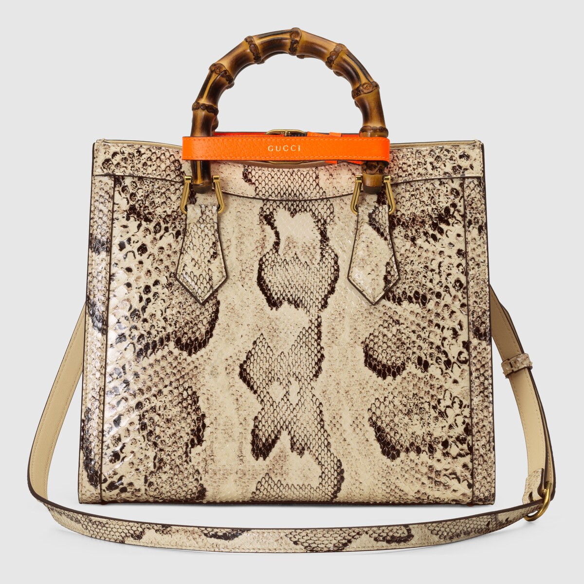 Gucci Diana small python tote bag in Precious Skins | GUCCI® SI