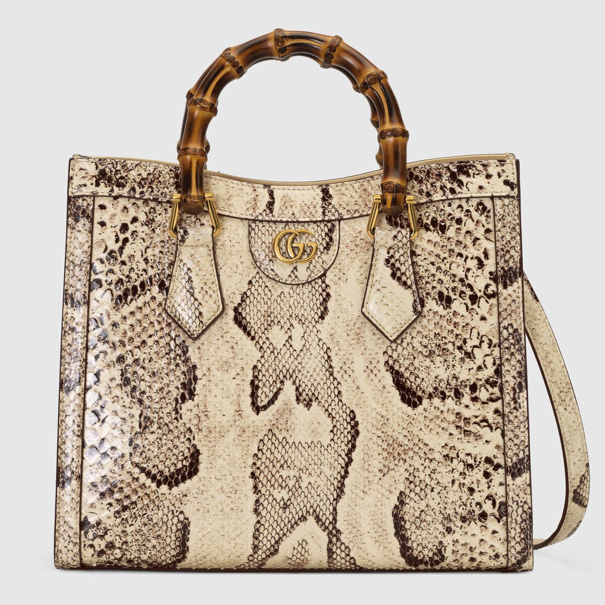 Gucci Diana small python tote bag in Precious Skins | GUCCI® SI