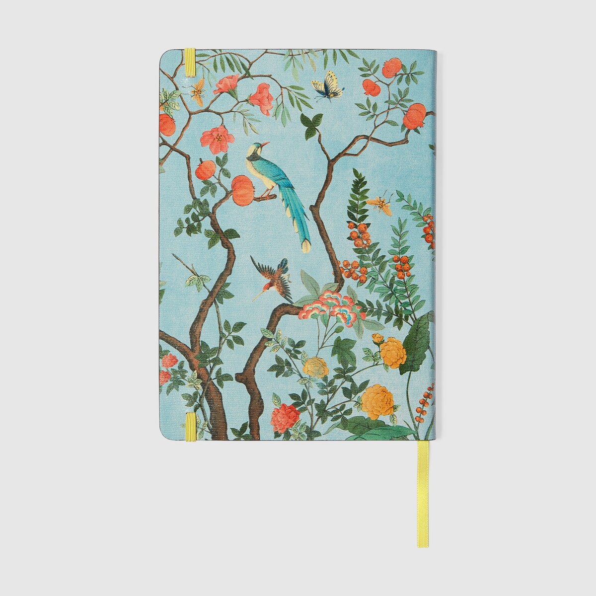 Large Tian print notebook in blue Demetra | GUCCI® UK