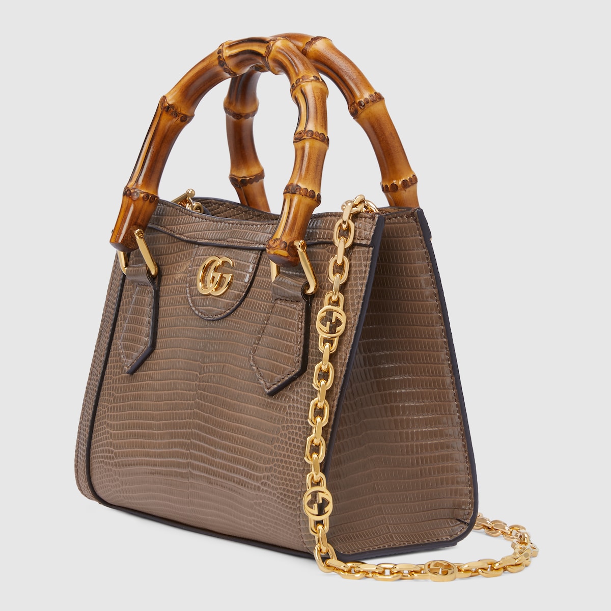 Gucci Diana lizard mini bag in Brown Precious Skins | GUCCI® SI