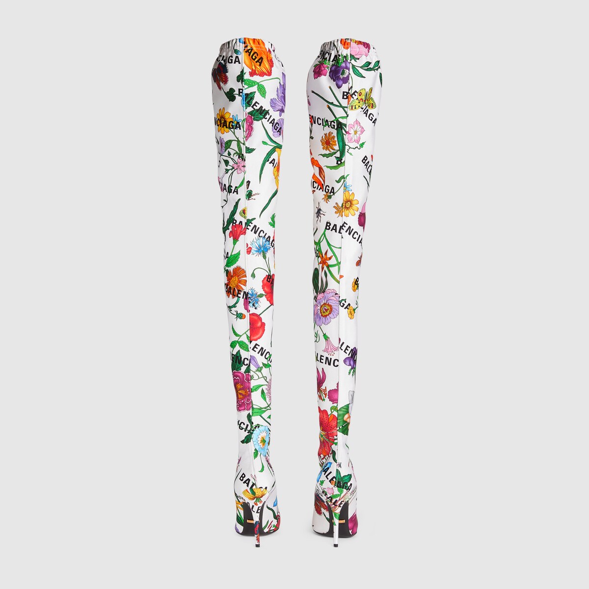Women's The Hacker Project Knife boots in black and multicolour jersey ...