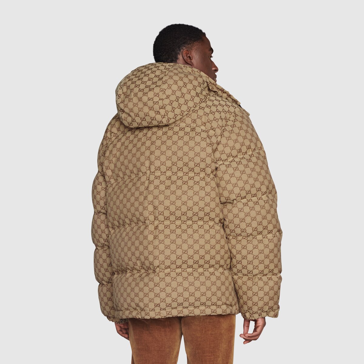 The North Face x Gucci padded jacket in beige and ebony | GUCCI® Australia
