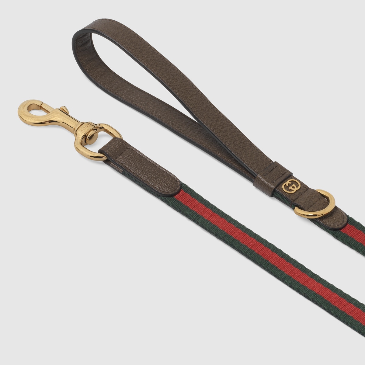 Small/medium pet leash in brown Demetra | GUCCI® AU