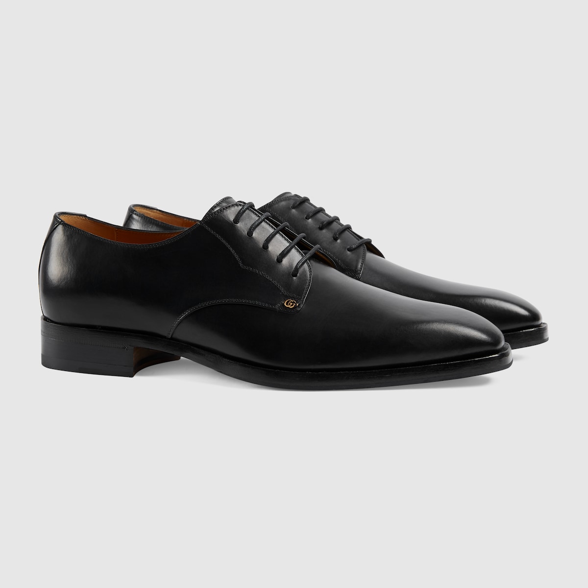 Chaussures à lacets pour homme en cuir noir | GUCCI® FR